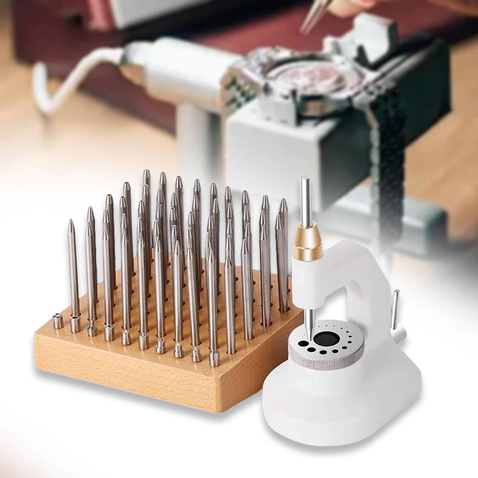 Menolana Watch Repair Staking Tool Watch Press Tool Wood Base Watch ...