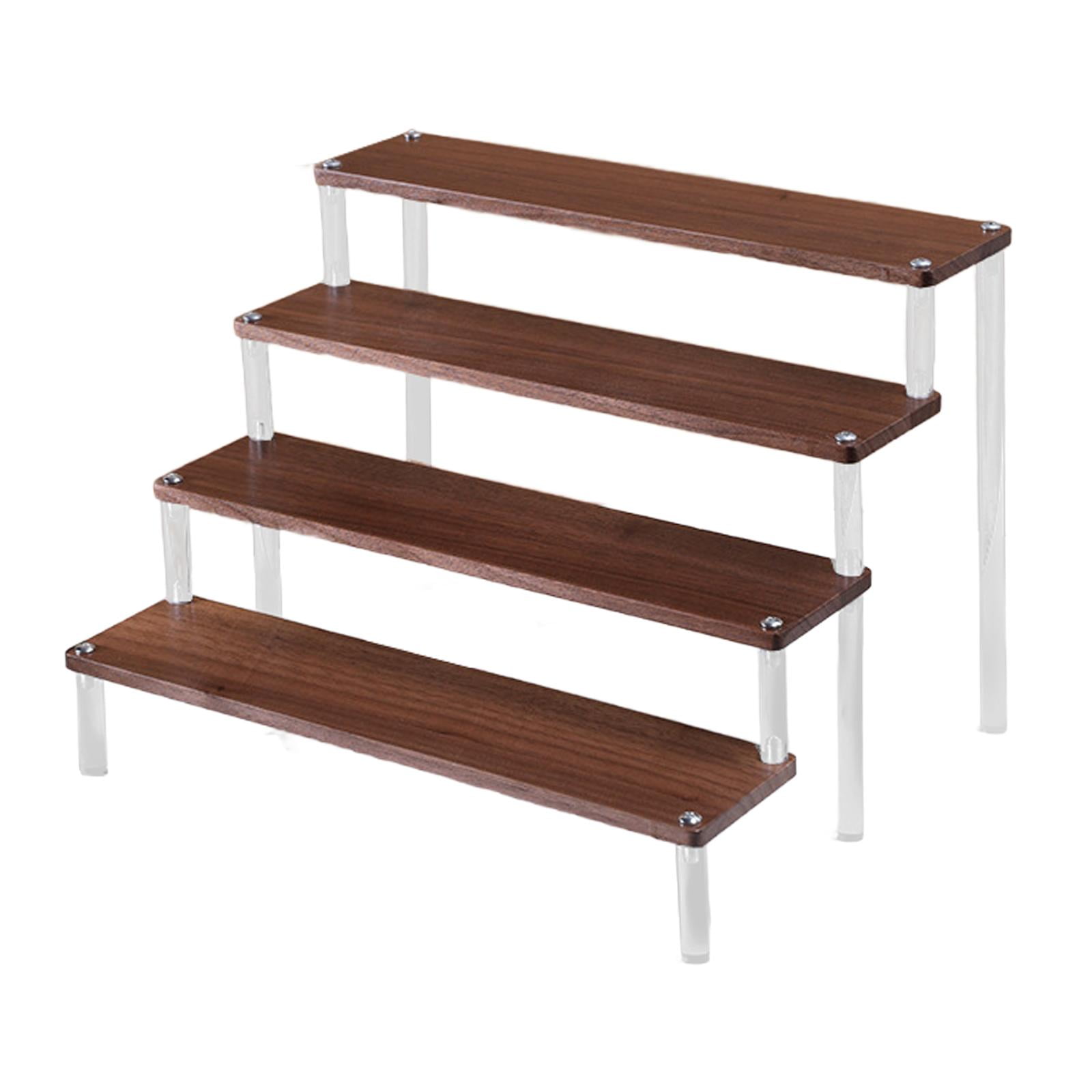 Menolana Wood Display Shelf Jewelry Rack Showcase Fixtures Collectibles ...