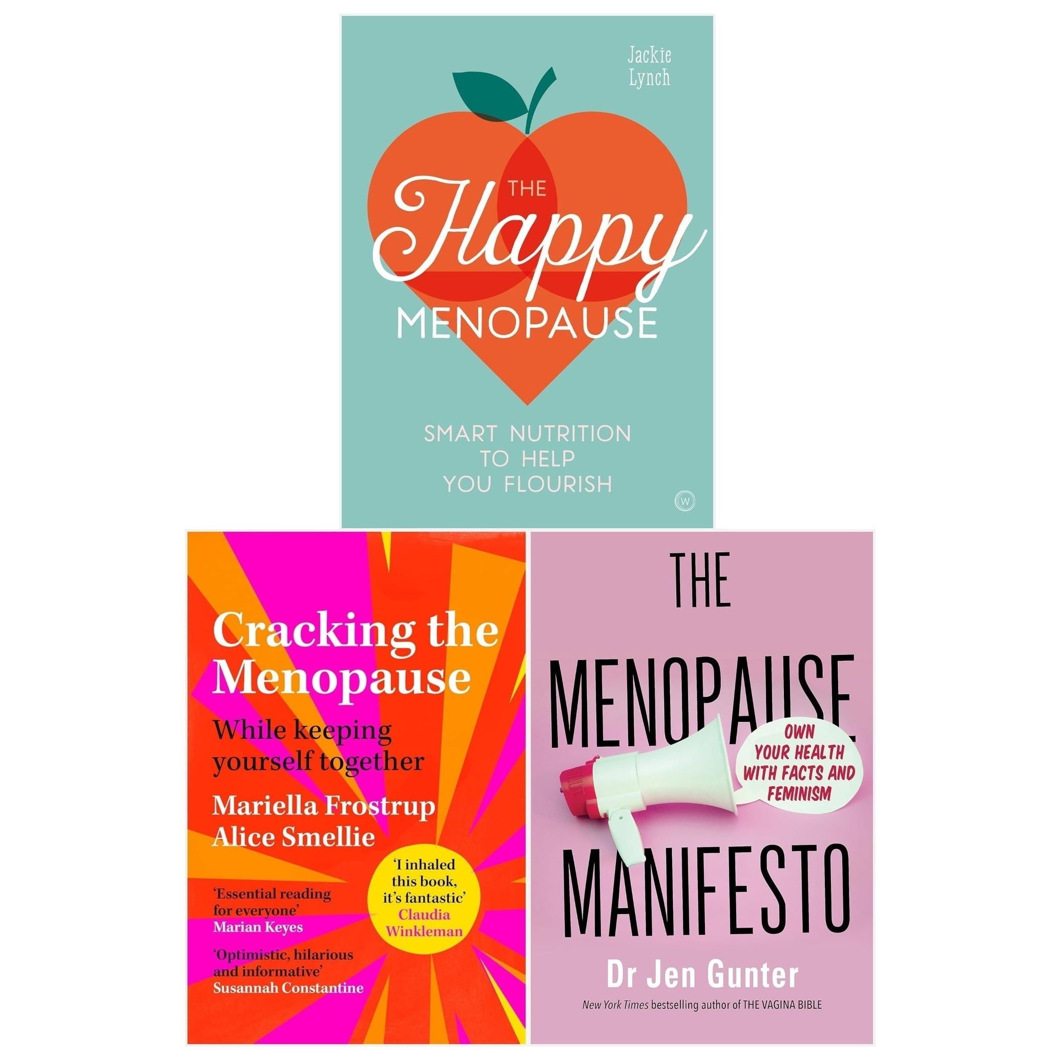 Menopause Manifesto, Cracking the Menopause and The Happy Menopause 3 Books Collection Set ...