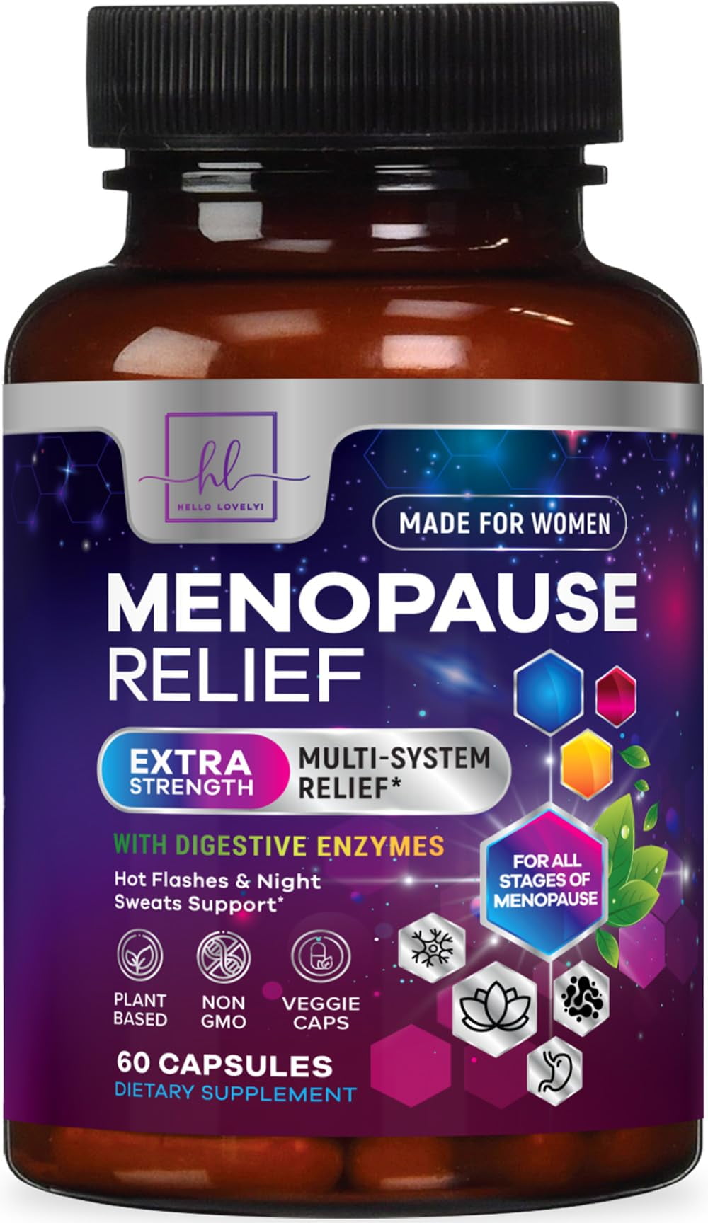Menopause Supplements for Women - 8 Billion CFU Probiotics, Hot Flash ...