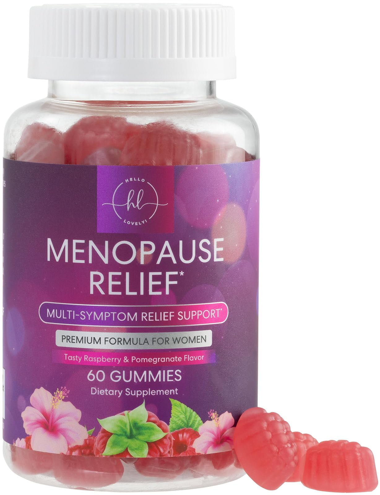 Hello Lovely Menopause Gummies, Women Support Vitamins, Balance, Energy ...
