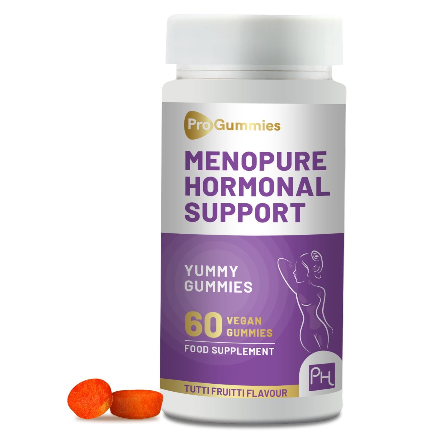 Menopure Hormonal Support 60 Vegan Pro Gummies | Menopause Support ...