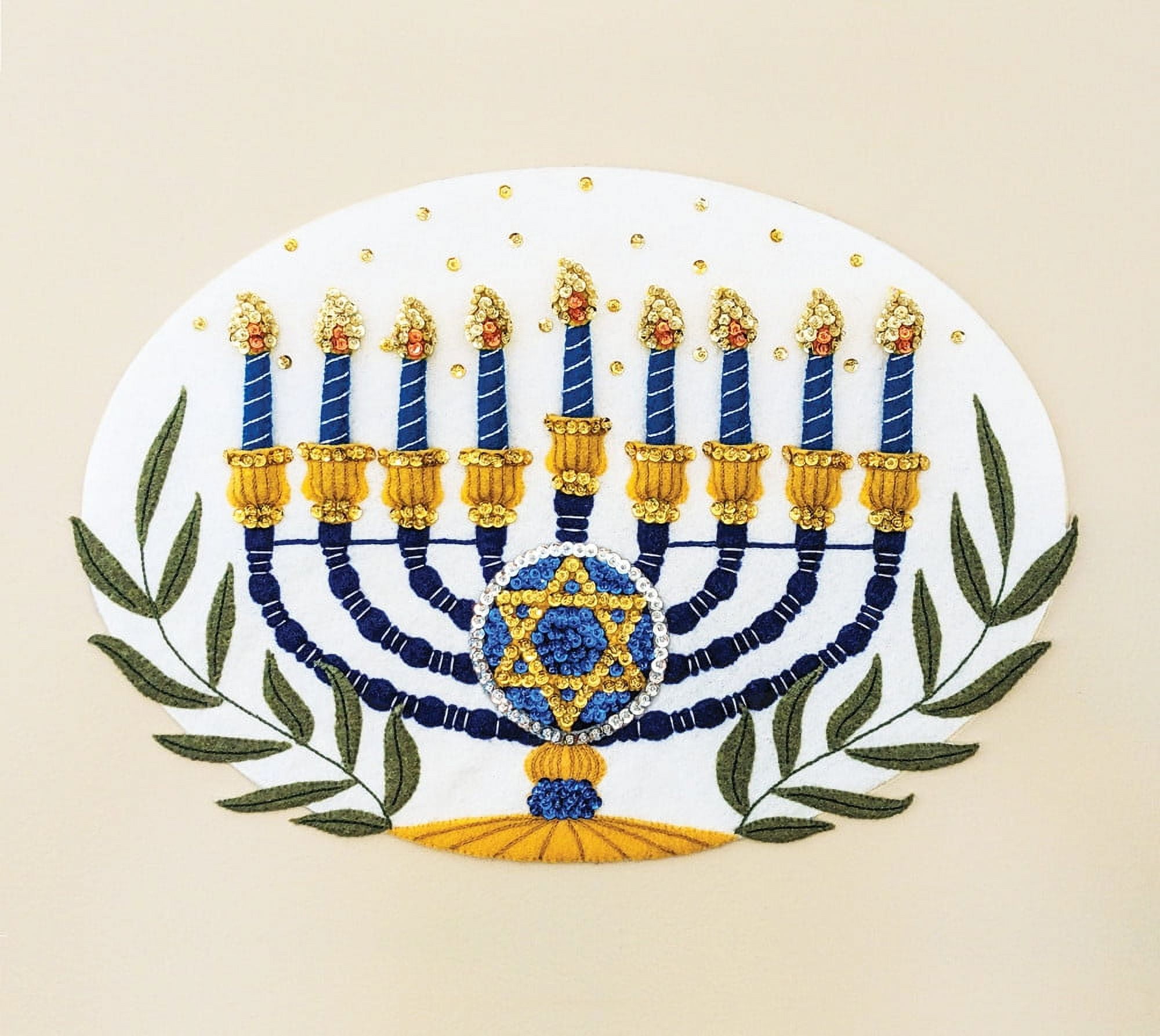 Menorah Felt Wall Hanging Kit from MerryStockings - Walmart.com