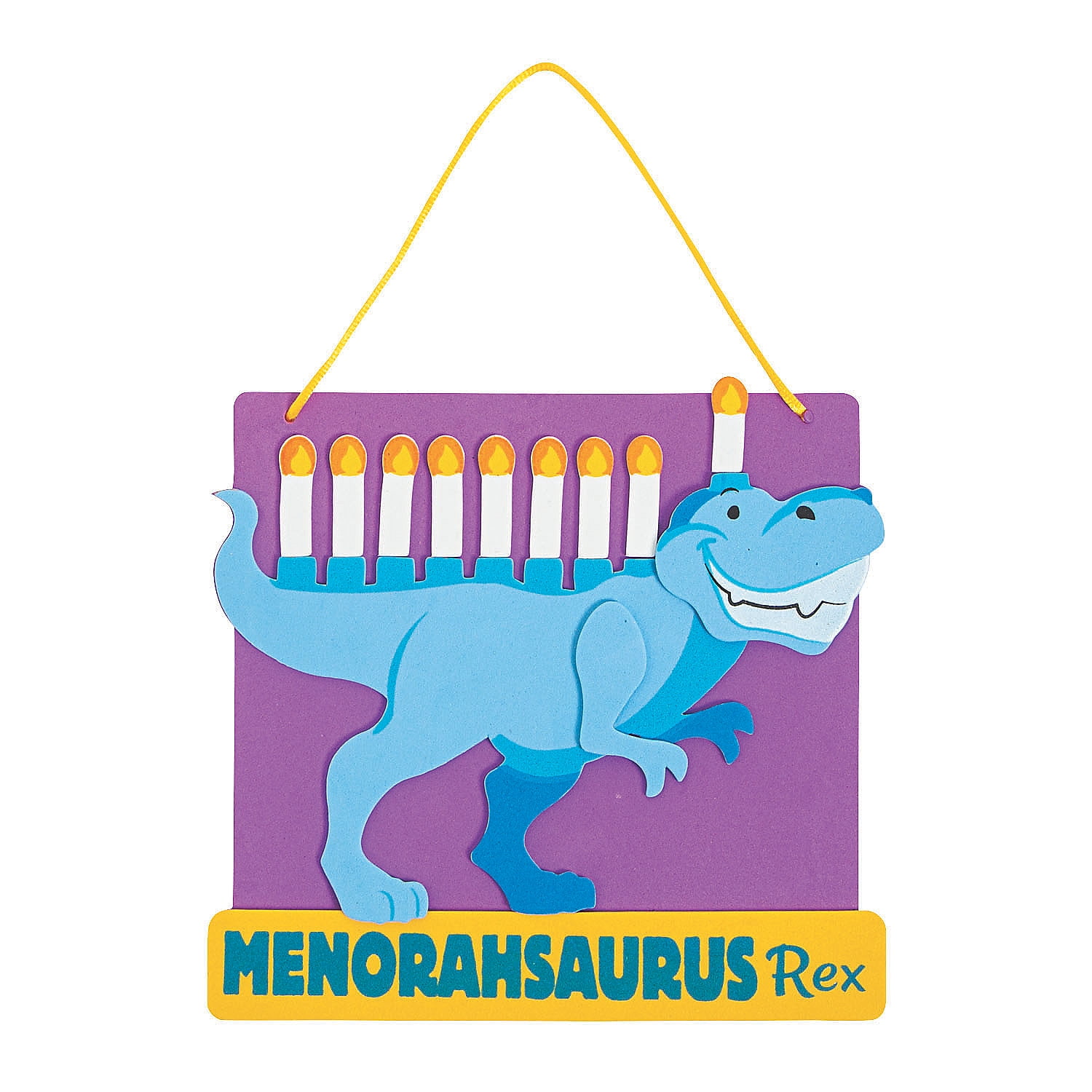 Menorahsaurus Rex Sign Craft Kit, Craft Kits, Sign Decoration Craft ...
