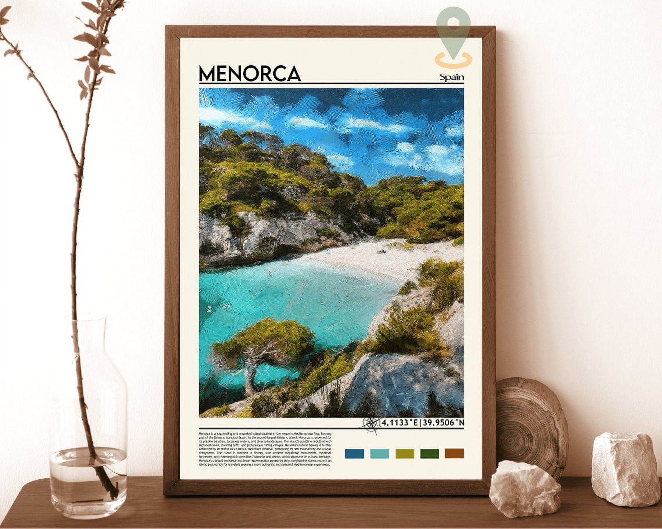 Menorca Print, Menorca Poster, Menorca Wall Art, Menorca Travel Print ...