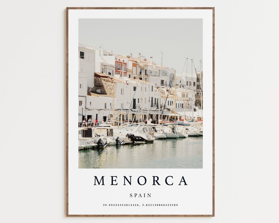 Menorca Spain Print, Aesthetic Poster, Office Wall Art, Menorca Island ...