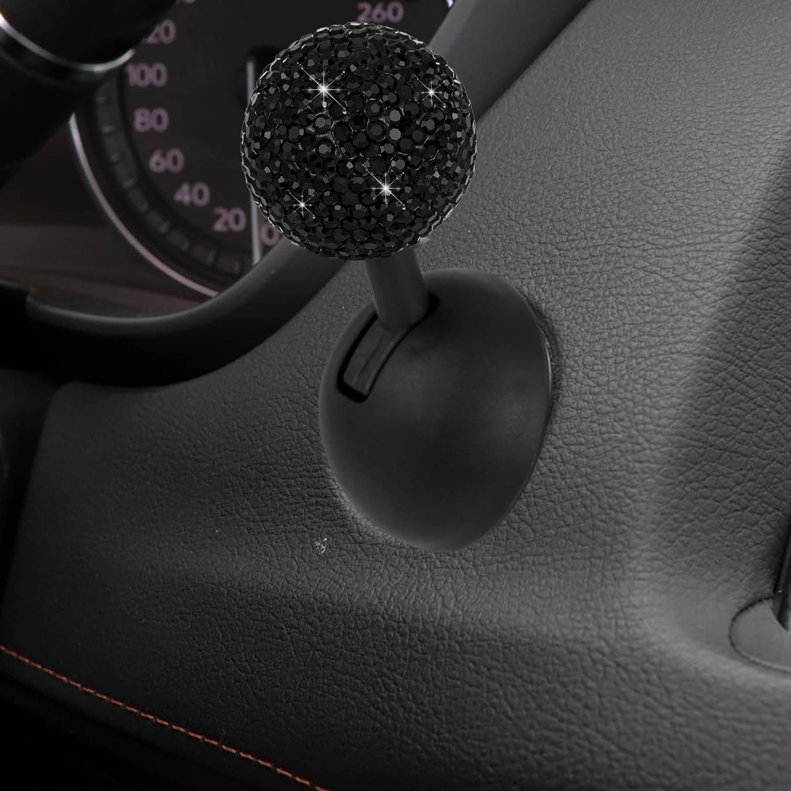 Menrkoo Car Push To Start Button Rocker Diamond-Encrusted Ball-Bar Car ...
