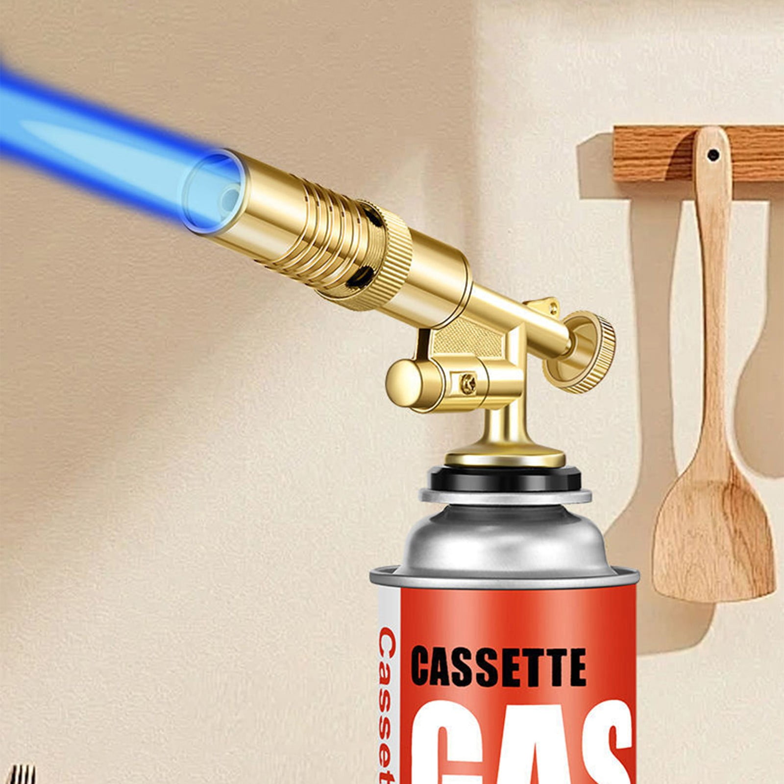 Menrkoo Flamethrower Barbecue Gas Tank Flamethrower Nozzle All Copper ...