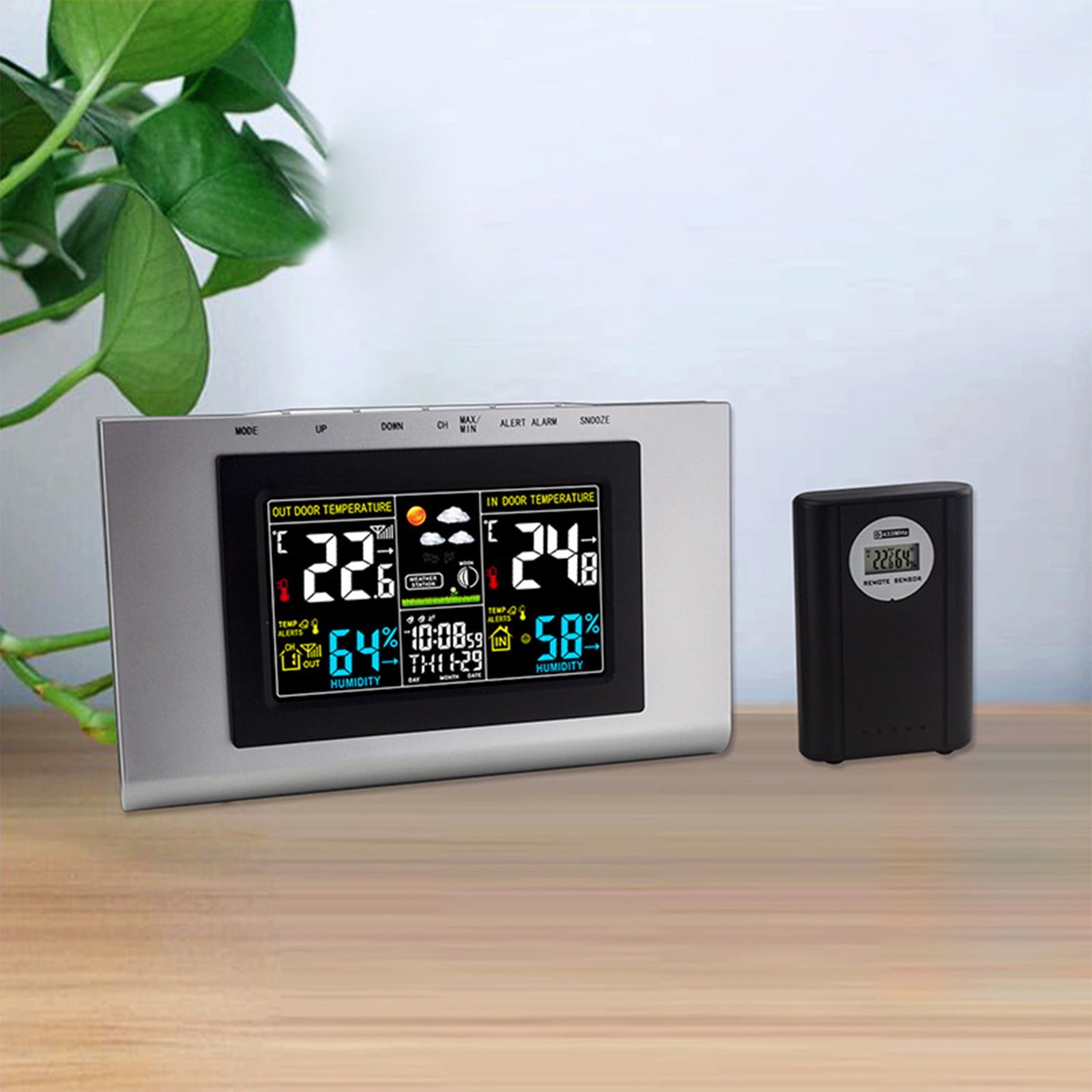 Menrkoo Home Thermometer, Digital Temperature And Humidity Display ...