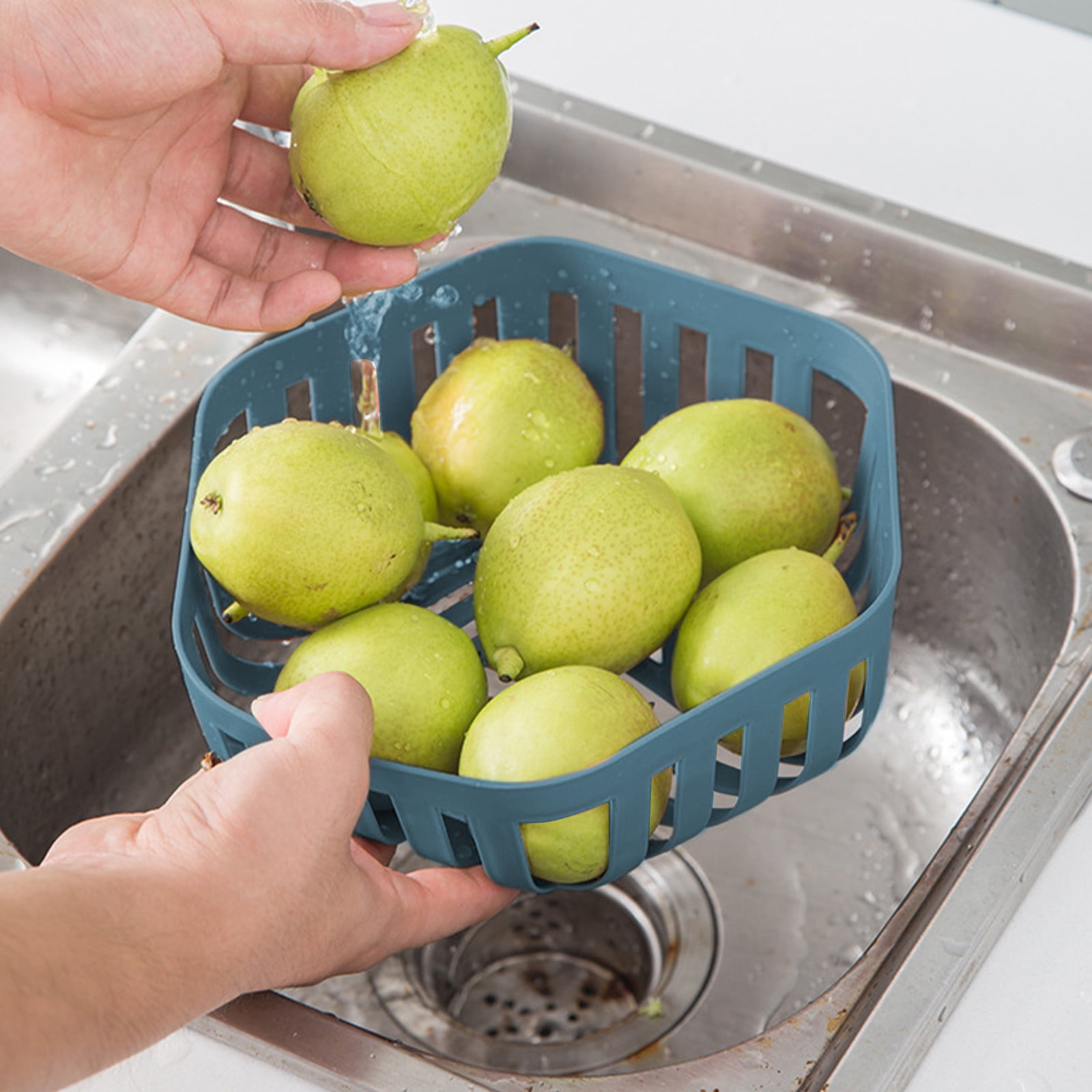 Menrkoo Multi Functional Basket New Fruit Cleaning Bowl With Strainer ...