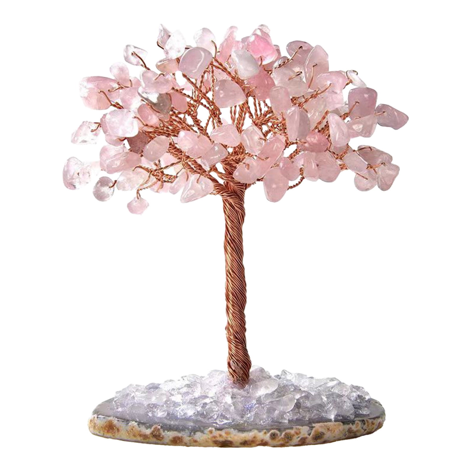 Menrkoo Natural Quartz Crystal Money Tree Natural Healing Crystal ...