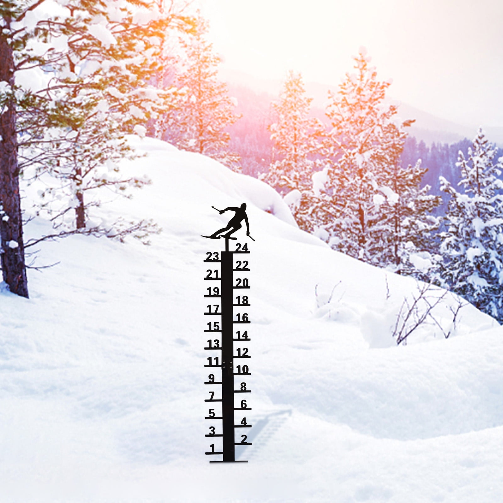 Menrkoo Outdoor Large Snow Gauge, Winter Snow Stick, Snow Measuring Rod ...