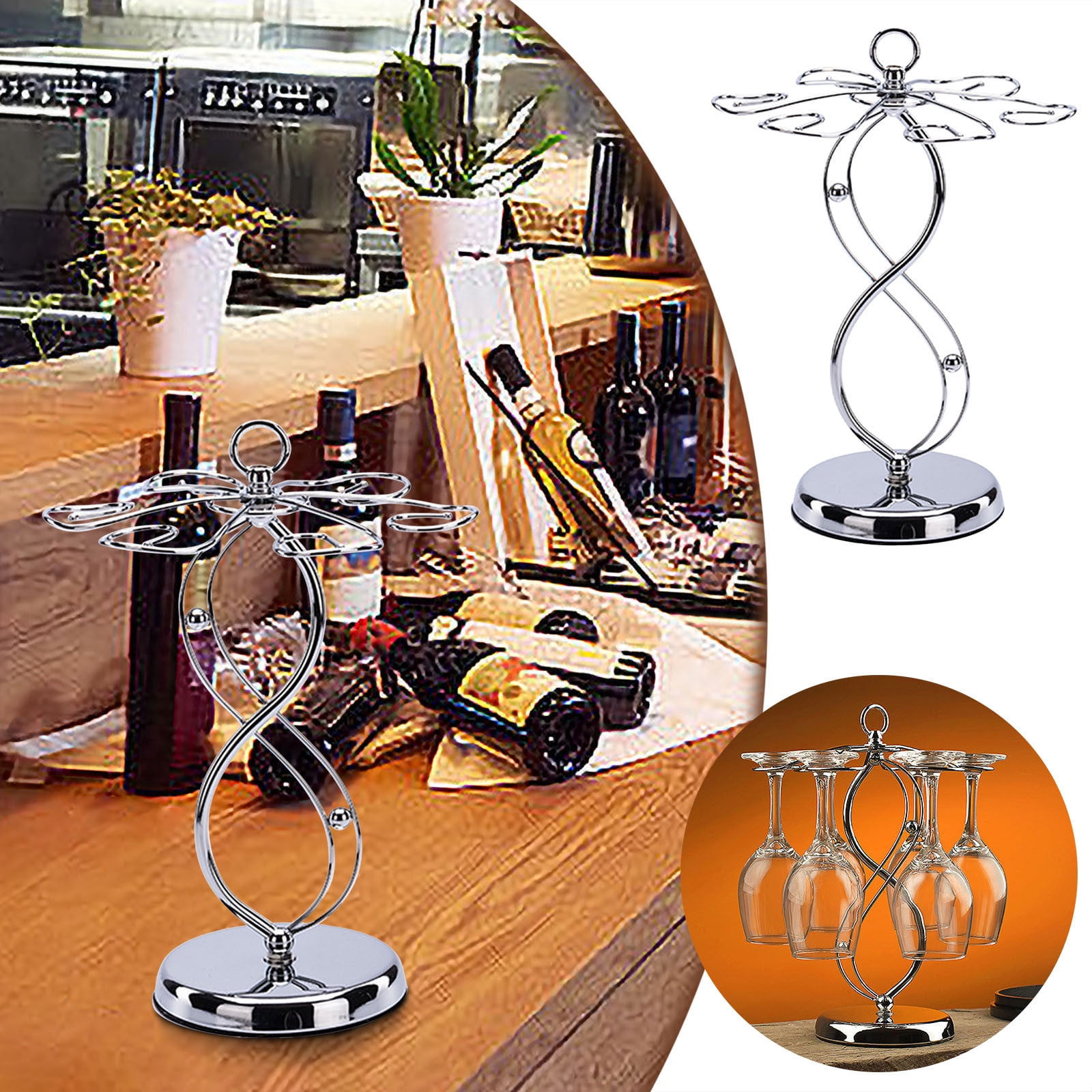 Menrkoo Red Wine Glass Rack Upside Down Household Red Wine Rack Wine ...