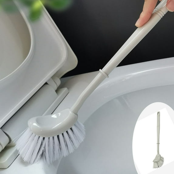 Menrkoo Toilet Brush Plastic Bristles Bathroom Cleaning Brush Toilet ...