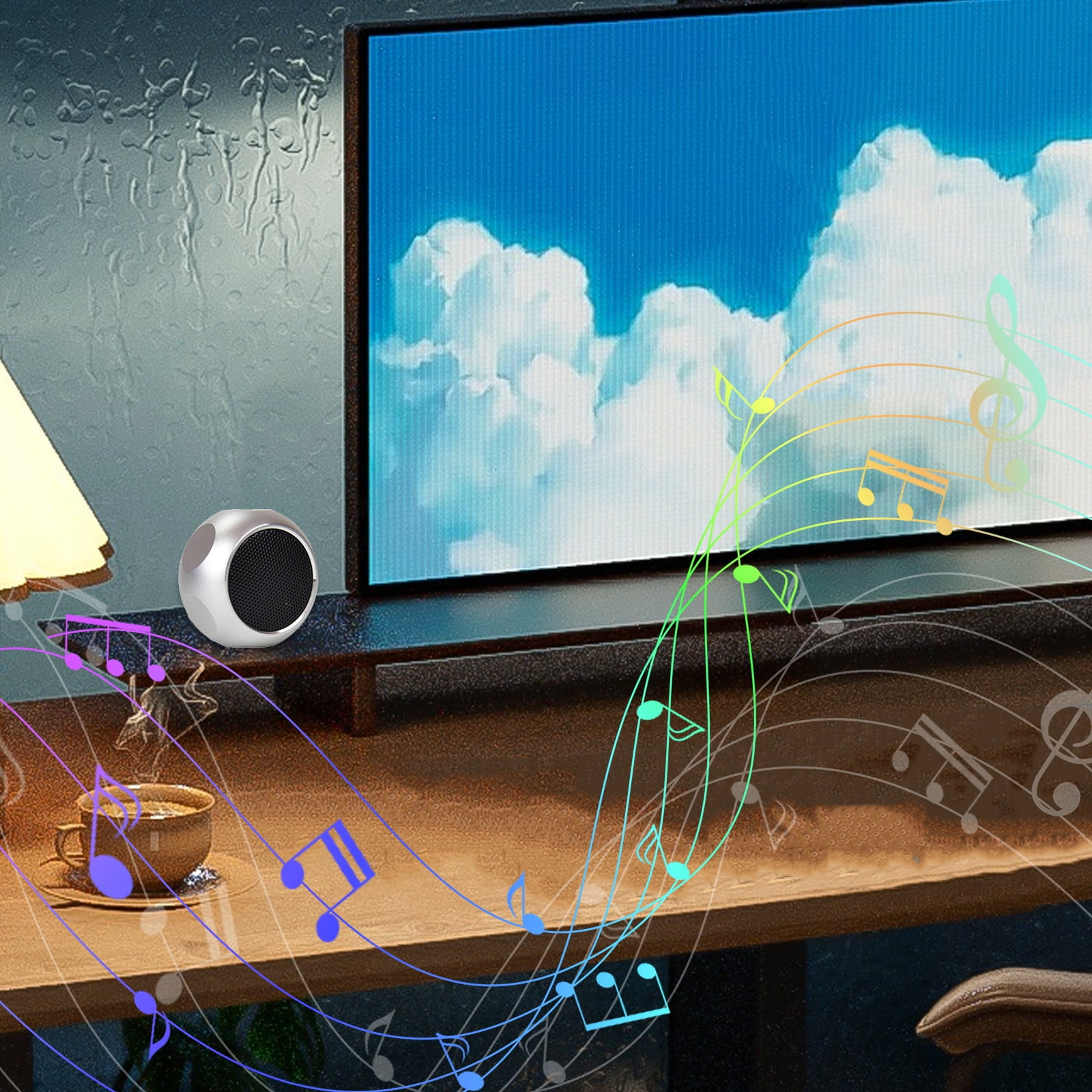 Menrkoo Wireless Bluetooth Speaker Mini Outdoor Portable Metal Voice ...