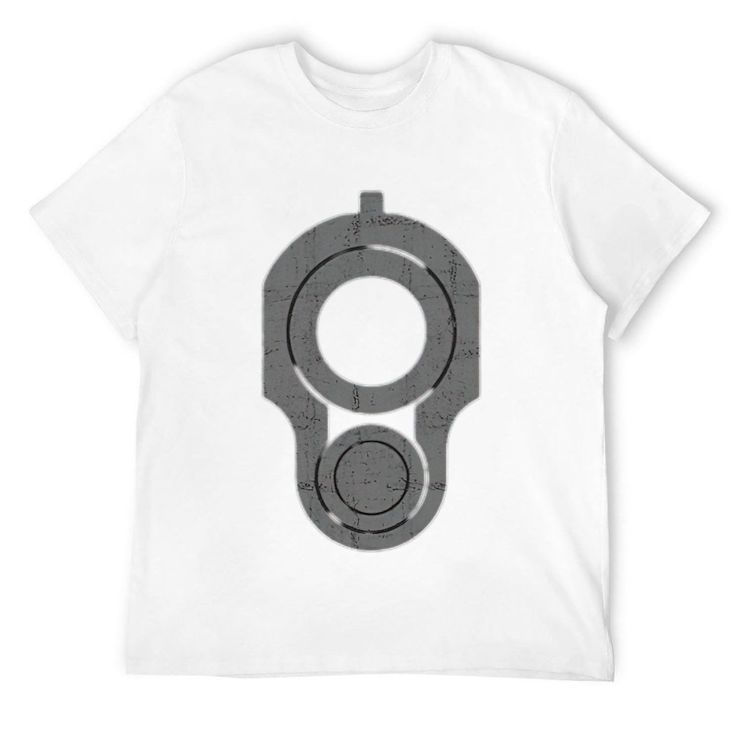 Mens 1911 Pistol Logo Design (grey distressed) - 1911 Gun Sweatshirt ...