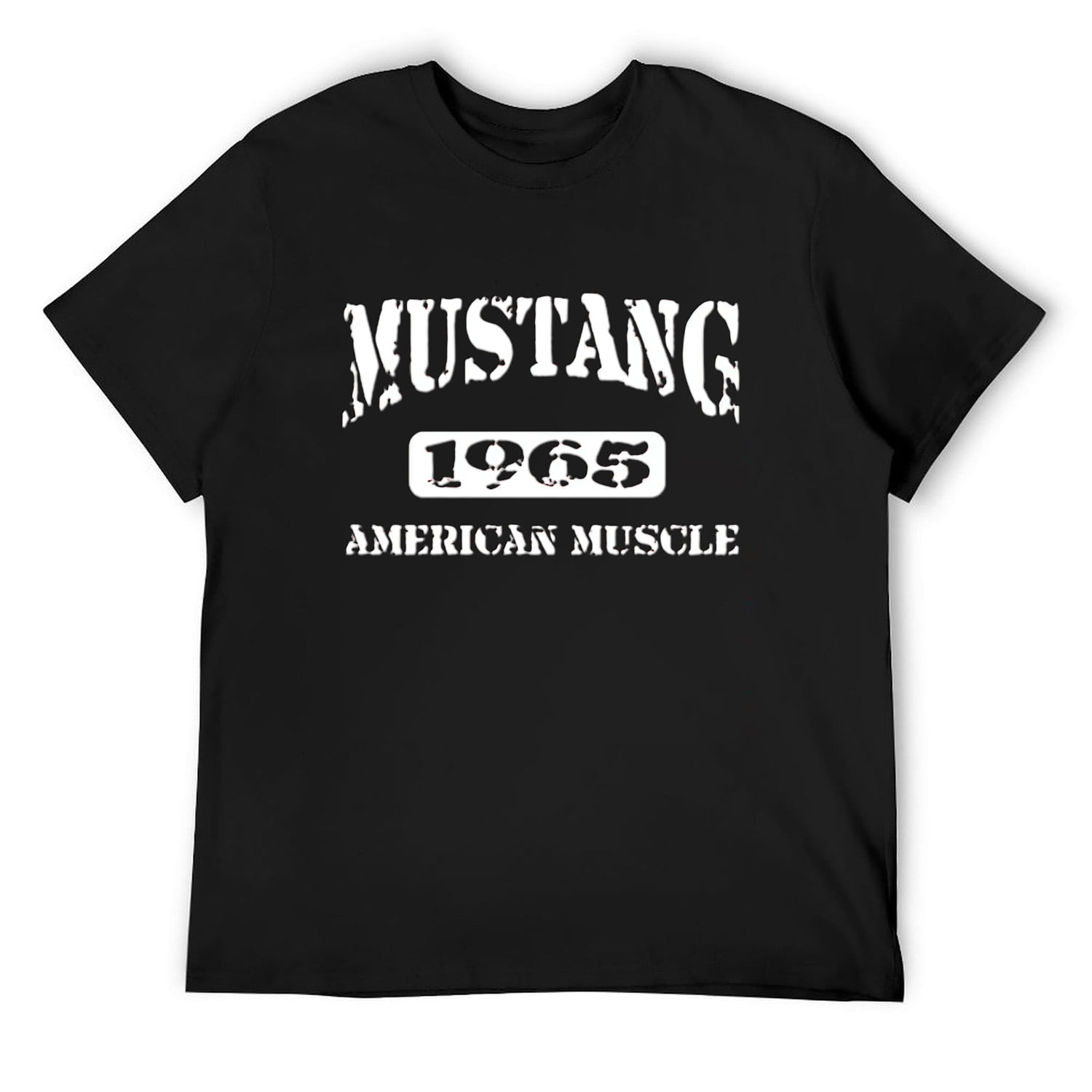 Mens 1965 Ford Mustang American Muscle Design Tshirt Black 4X-Large ...