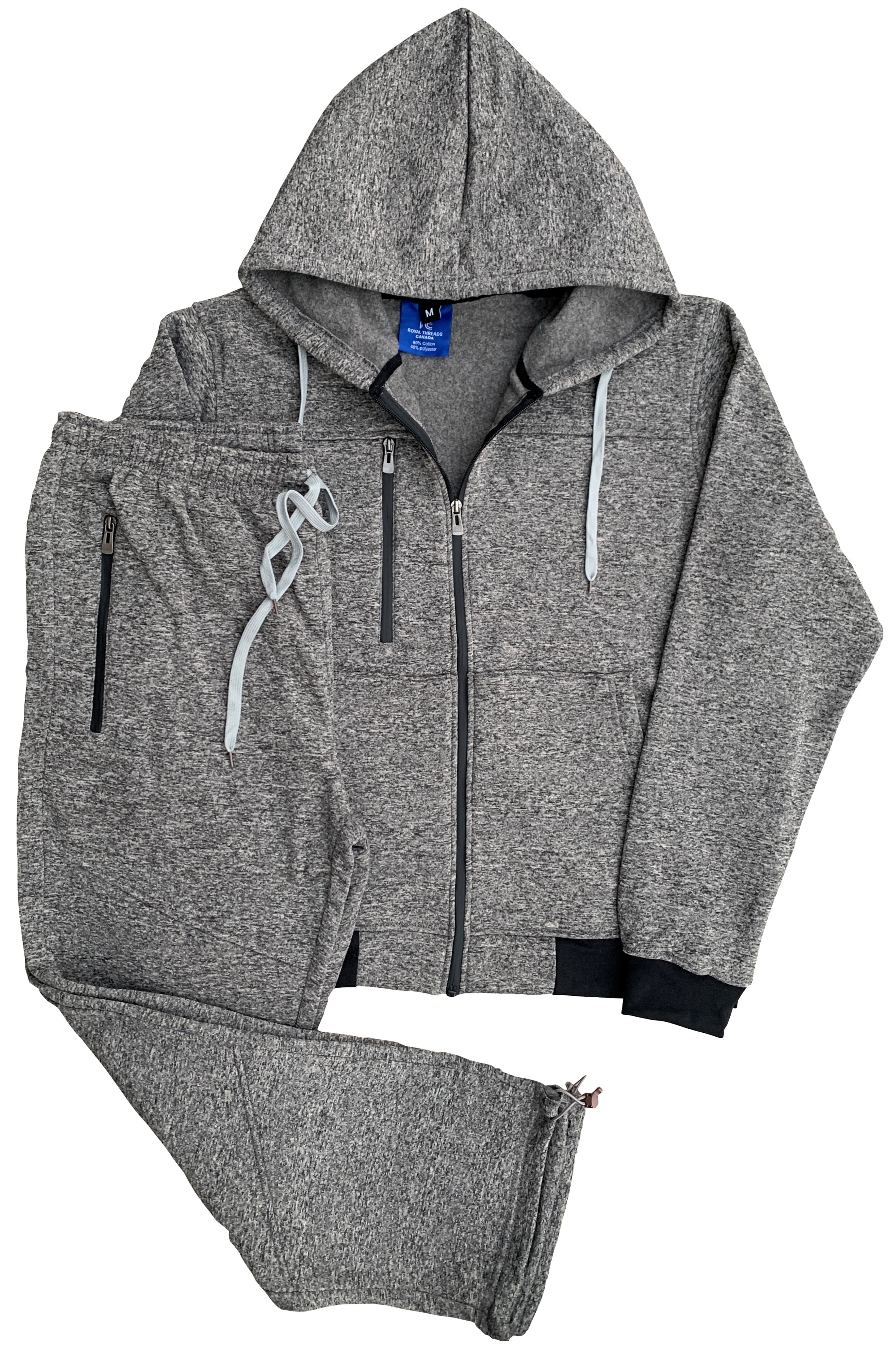 Mens 2-Piece Tech Fleece Sweatsuit Jogging suit Sweat Jacket Sweatpants ...
