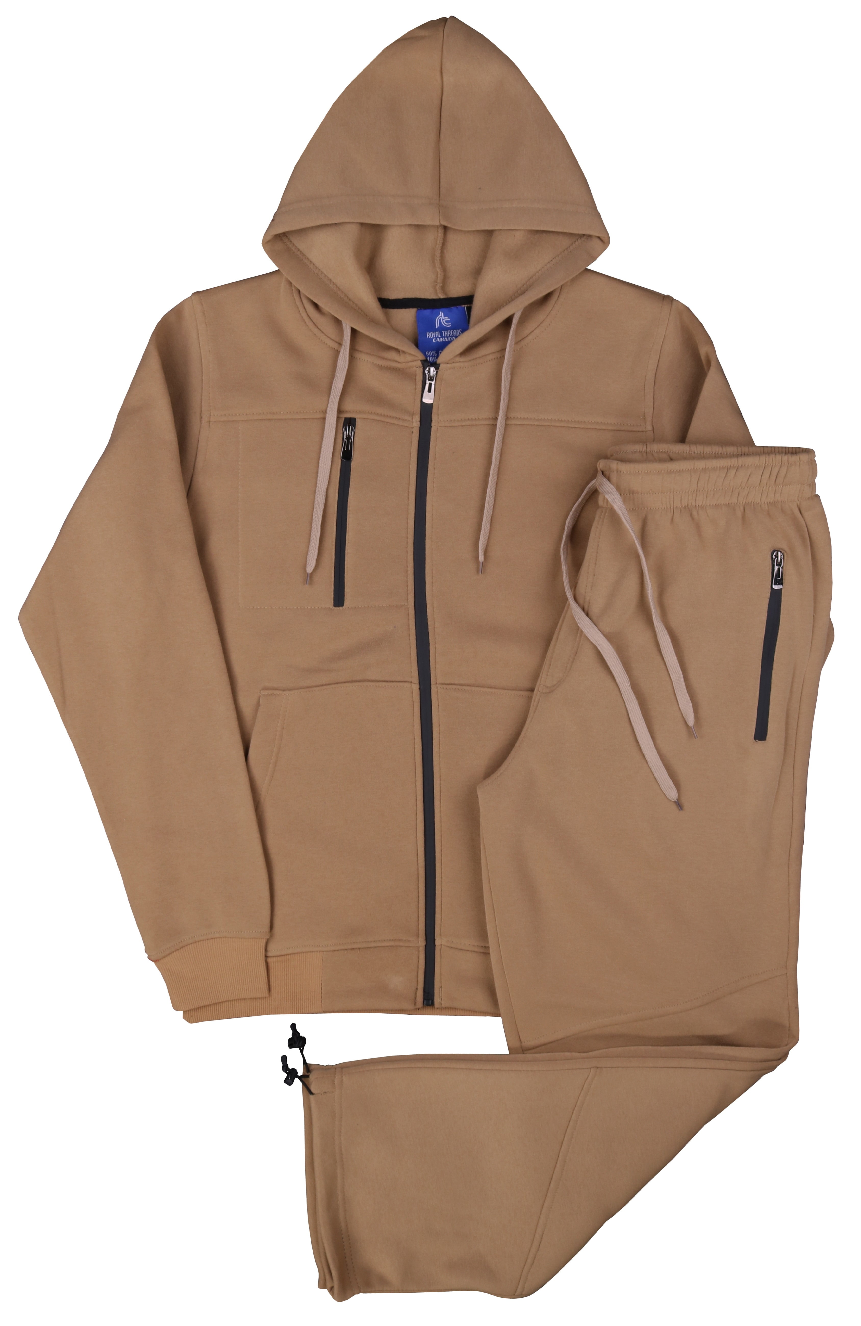 Mens 2-Piece Tech Fleece Sweatsuit Jogging suit Sweat Jacket Sweatpants ...