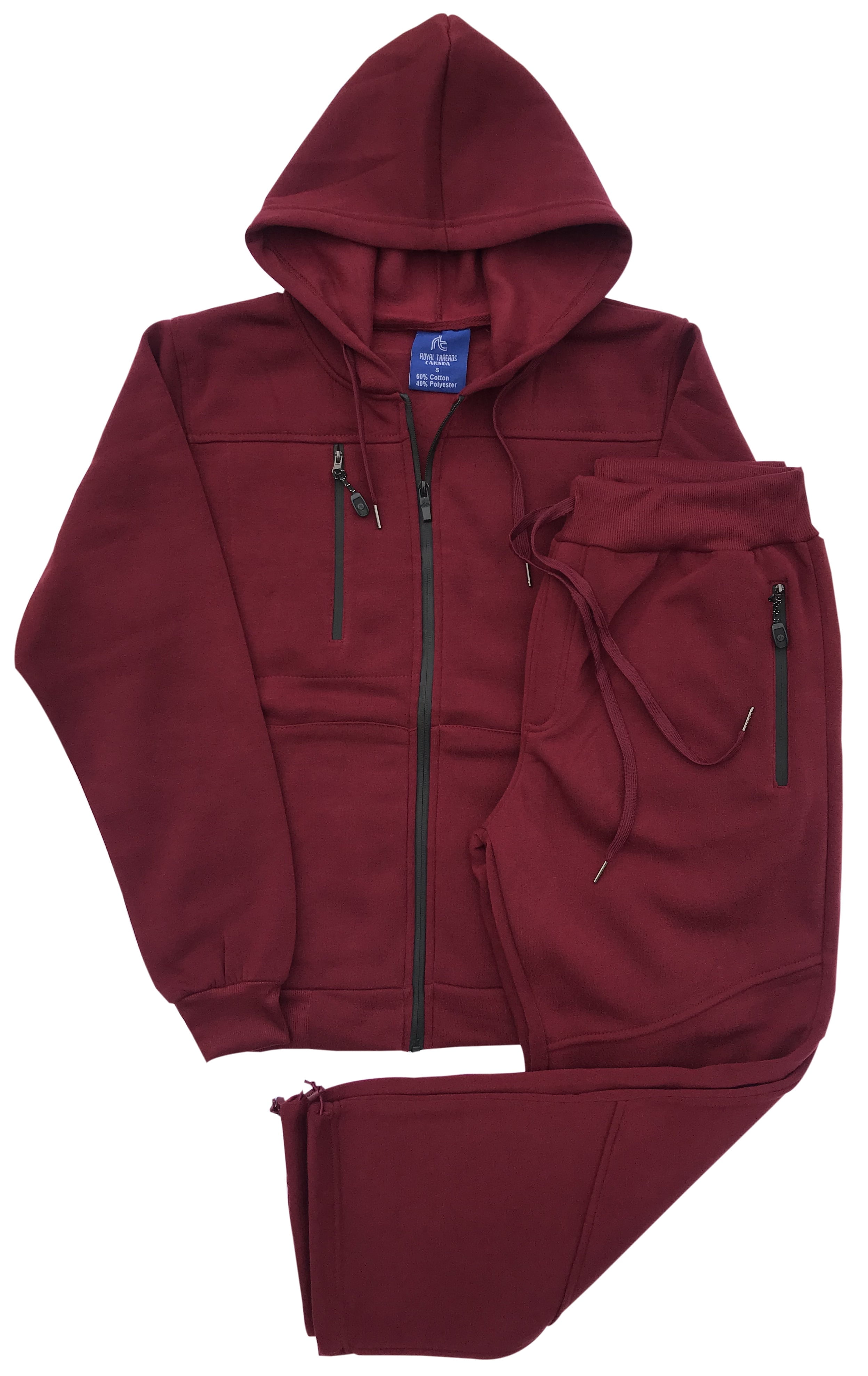 Mens 2-Piece Tech Fleece Sweatsuit Jogging suit Sweat Jacket Sweatpants ...
