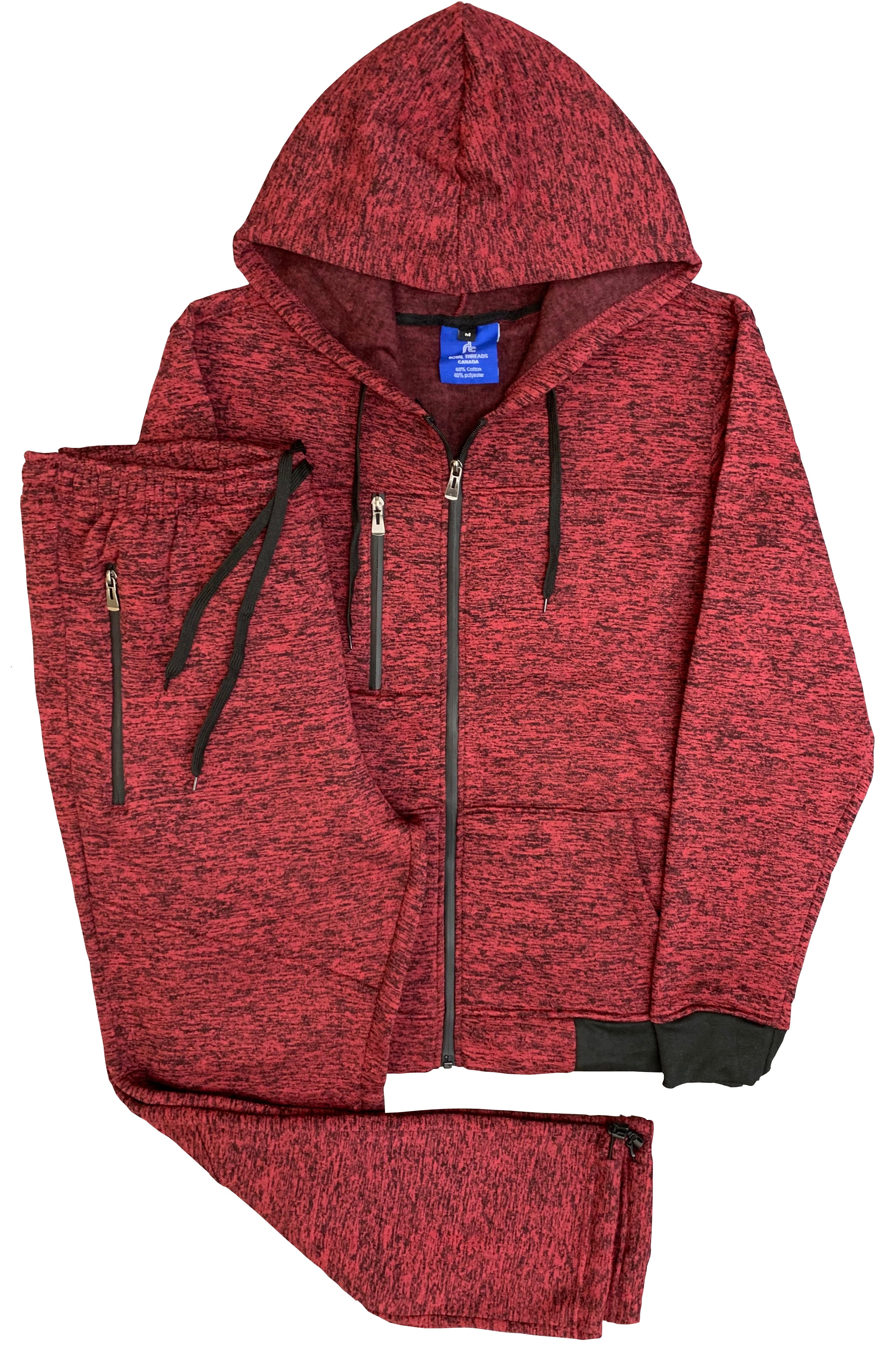 Mens 2-Piece Tech Fleece Sweatsuit Jogging suit Sweat Jacket Sweatpants ...