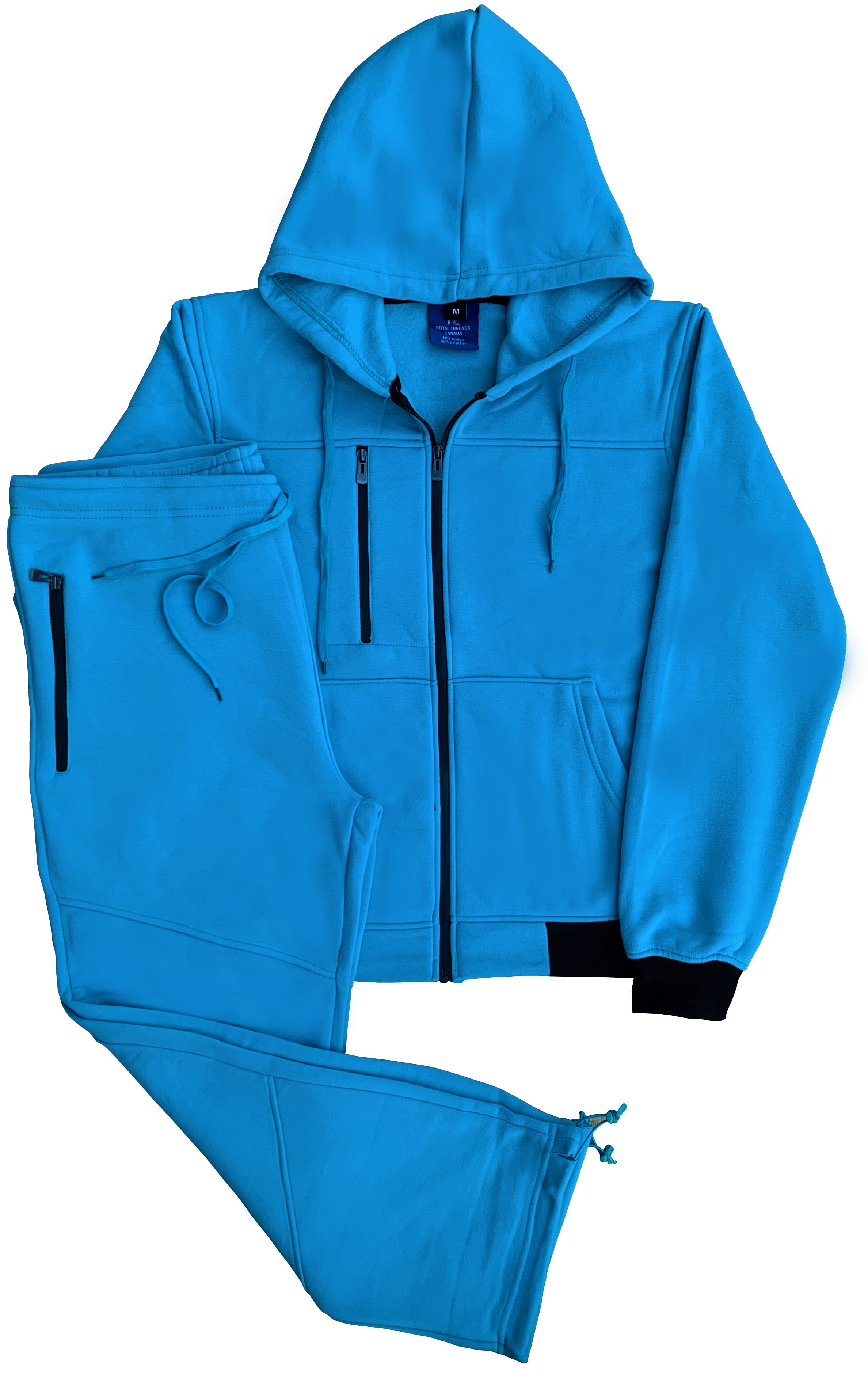 Mens 2-Piece Tech Fleece Sweatsuit Jogging suit Sweat Jacket Sweatpants ...