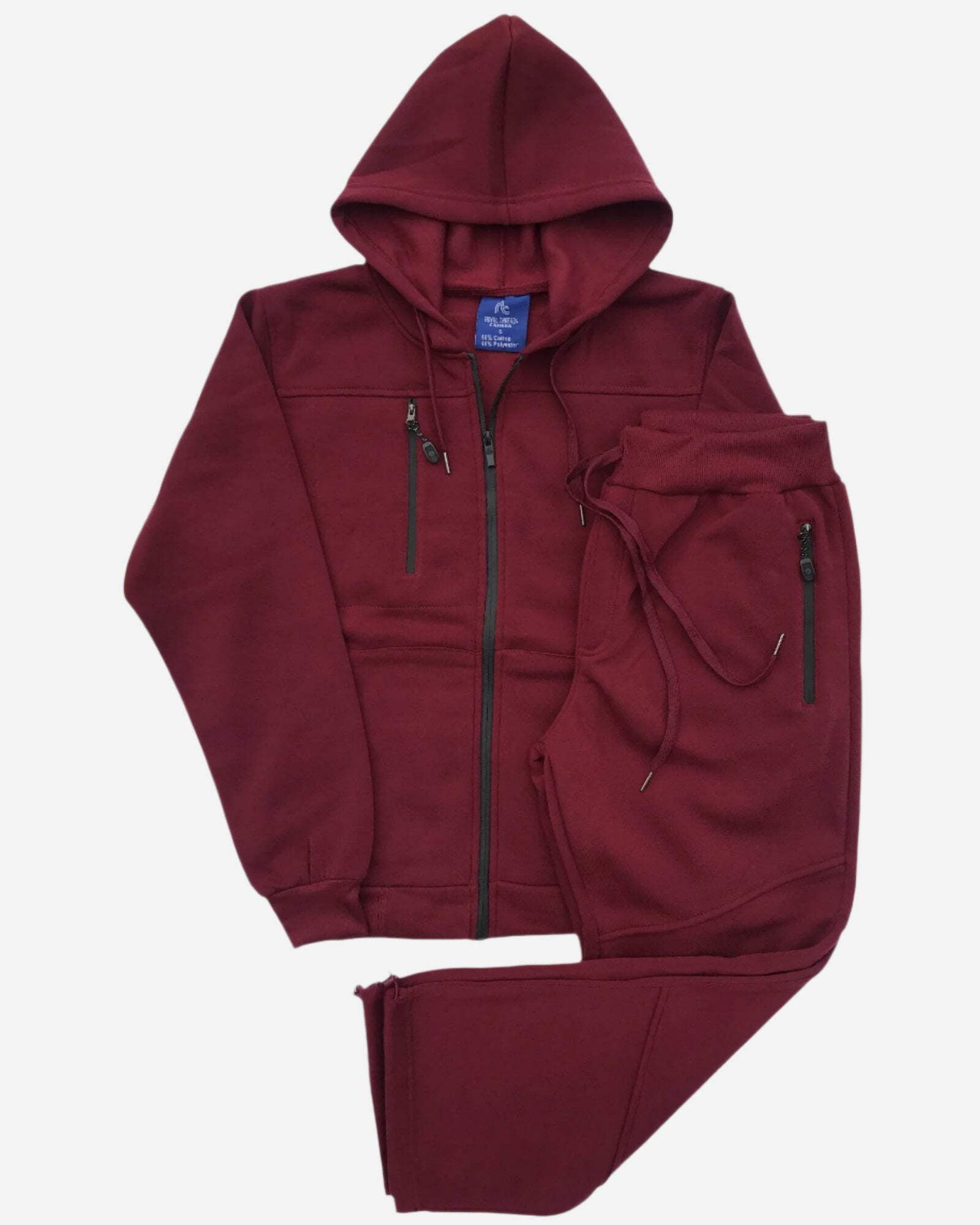 Men's Tech Fleece 2-Piece Sweatsuit with Sweat Jacket & Retro Style ...