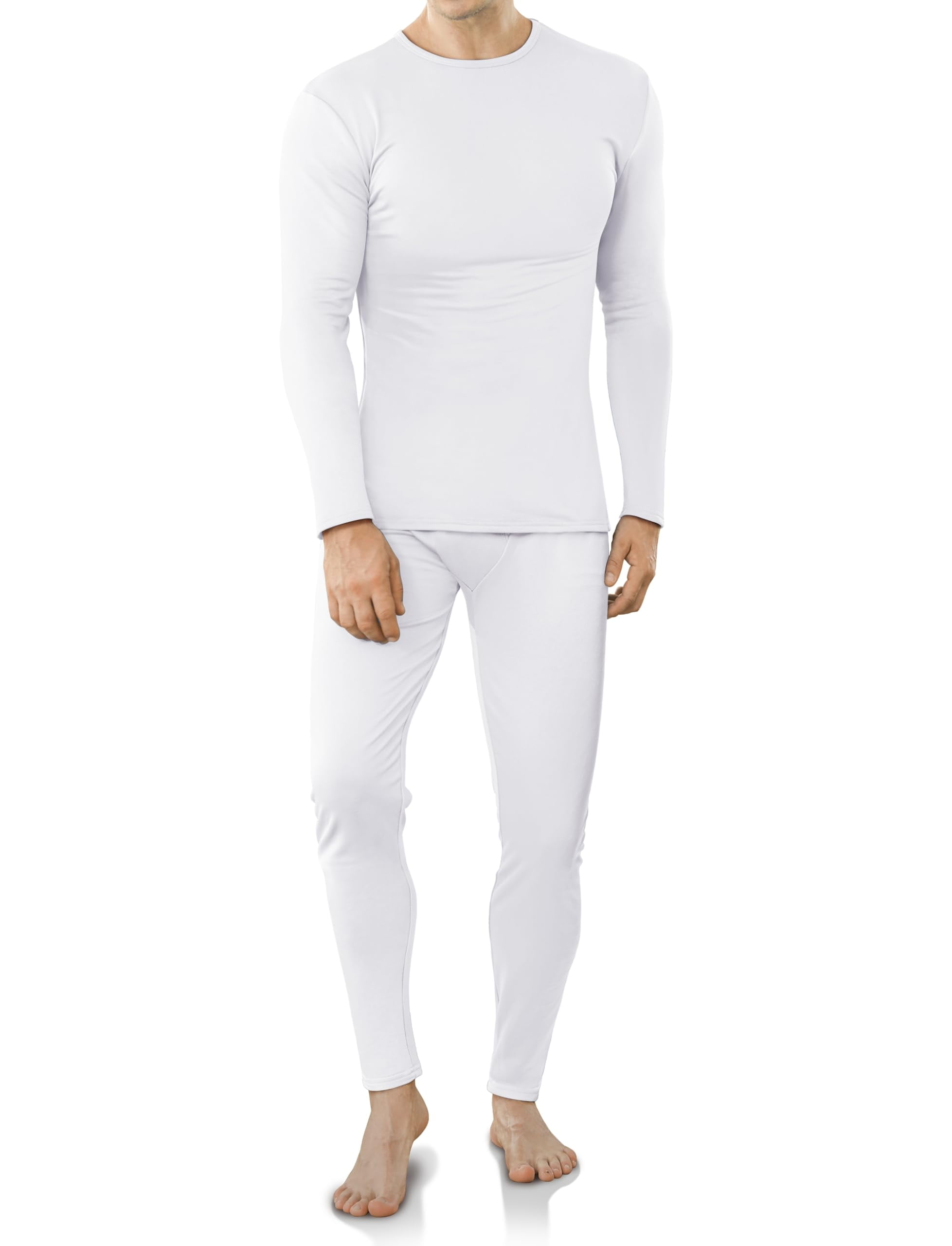 DAKIMOE Thermal Underwear for Men Long Johns with Fleece Lined, Base ...