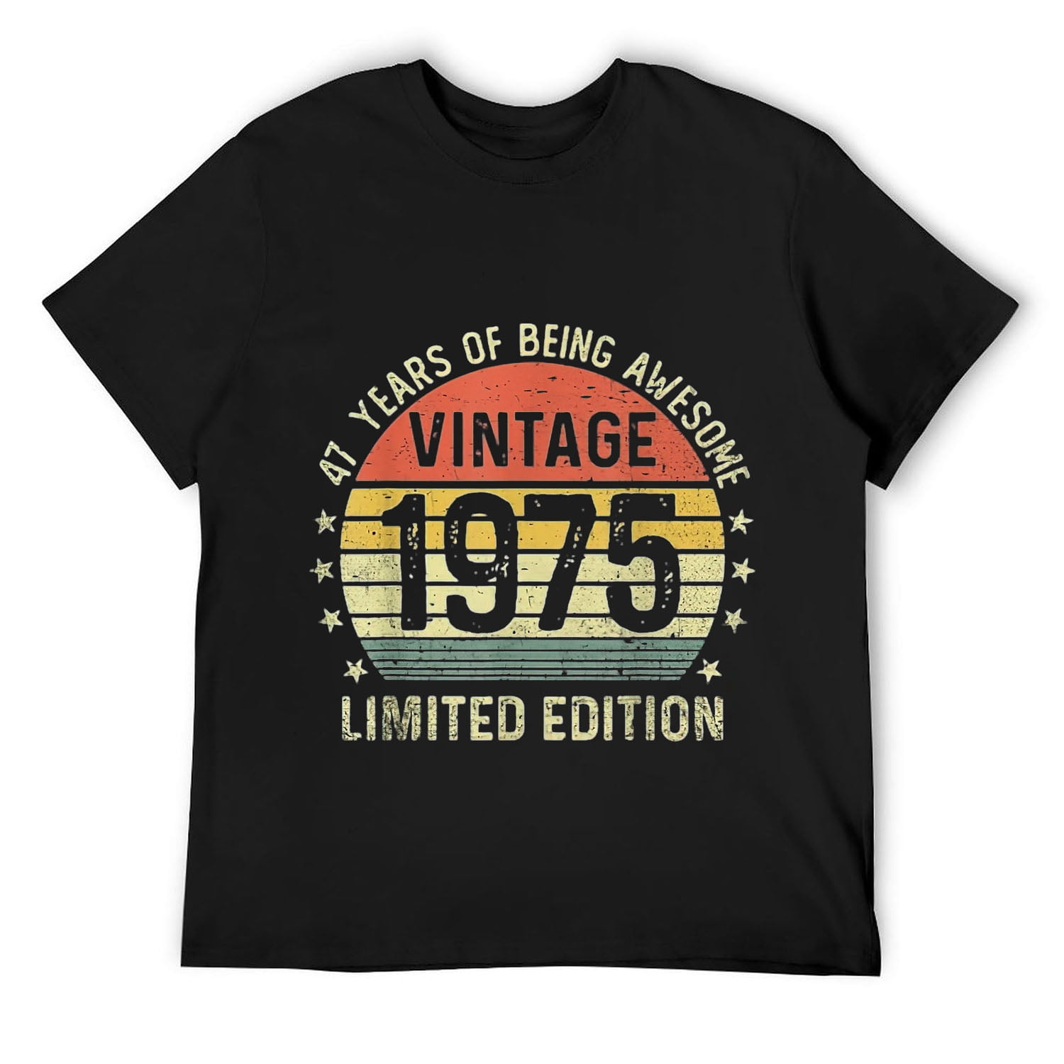 Mens 47 Year Old Gifts Vintage 1975 Limited Edition 47th Birthday T ...