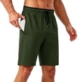 Mens 5" Quick Dry Shorts Athletic Drawstring Elastic Waist Moisture ...