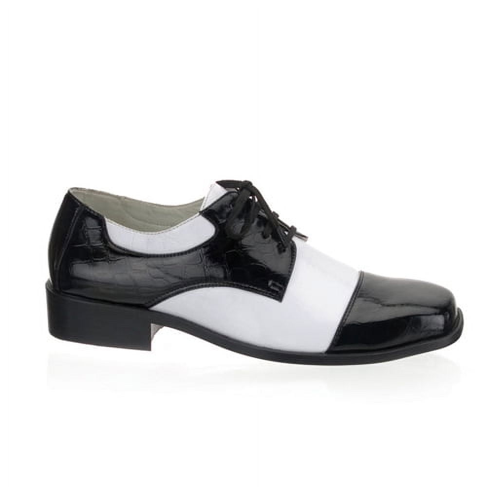 Mens 50's Black & White Gangster Shoes XL sizes 14-15 - Walmart.com