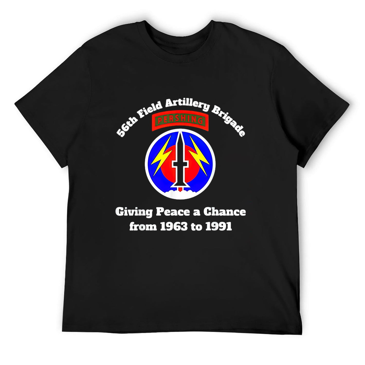 Mens 56Th Fa Brigade Giving Peace A Chance - 1963 To 1991 Design T ...