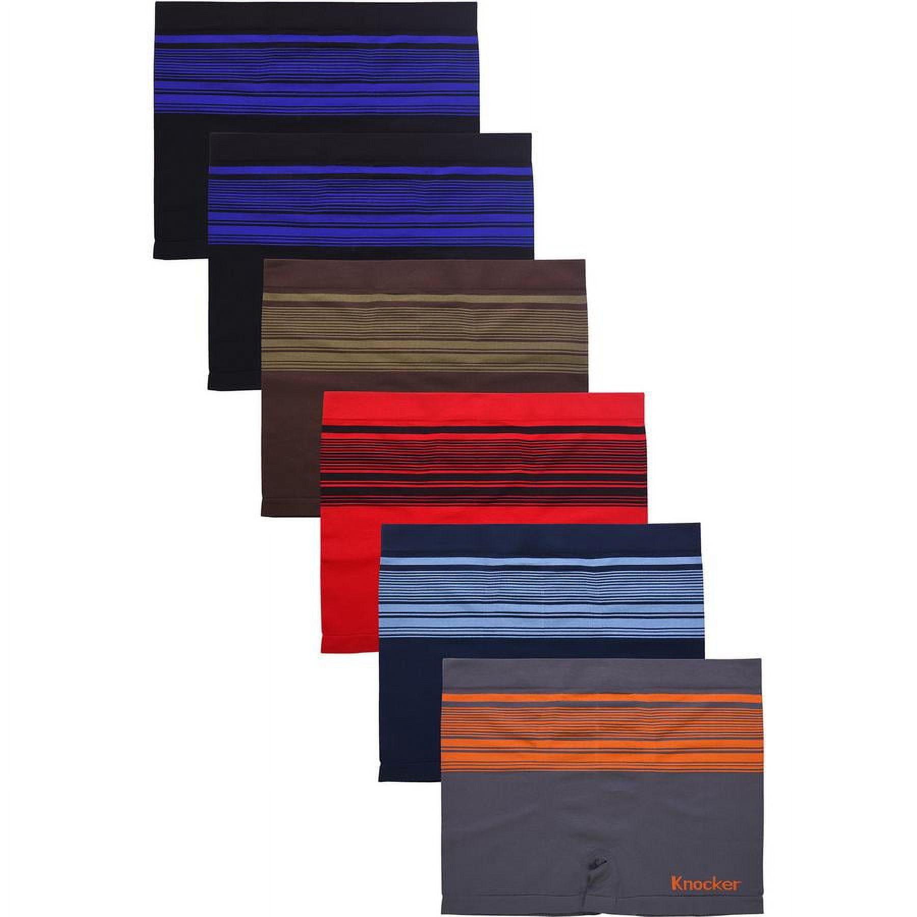 Mens 6pk Seamless Athletic Spandex Compression Sports Workout Boxer ...