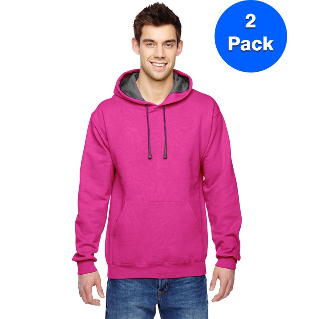 Mens 7.2 oz. Sofspun Hooded Sweatshirt SF76R (2 PACK) - Walmart.com