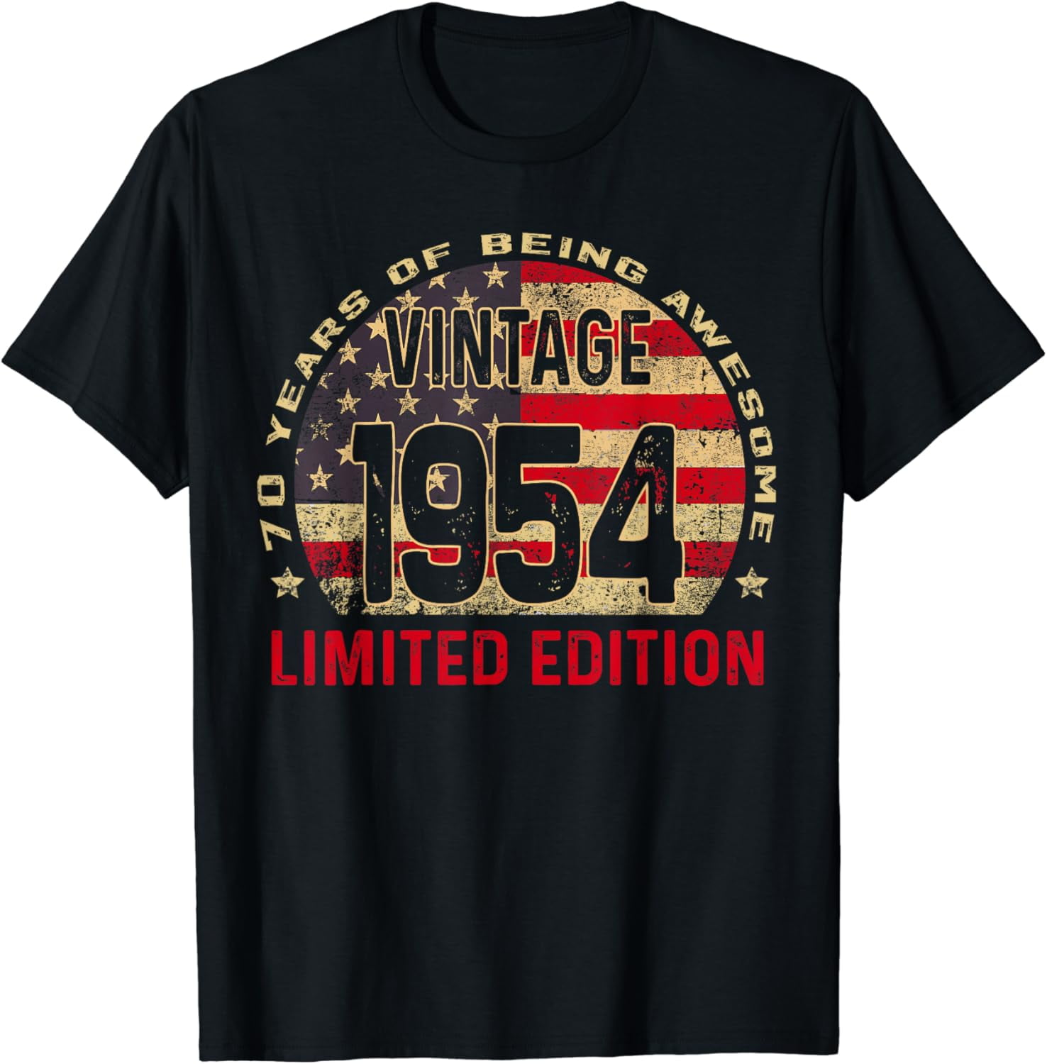 Mens 70th Birthday Cool Men Vintage Born 1954 Turning 70 Year Old T ...