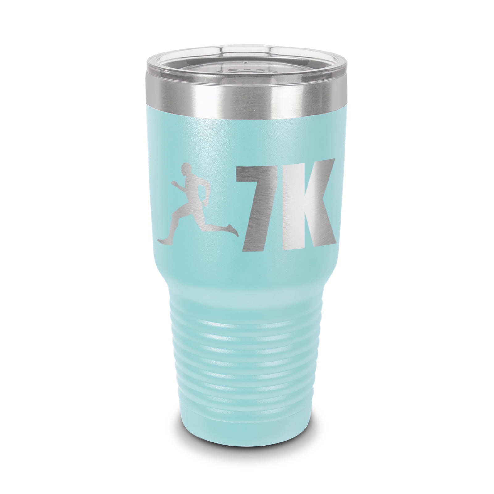 Mens 7K Tumbler 30 oz - Laser Engraved w/ Clear Lid - Stainless Steel ...
