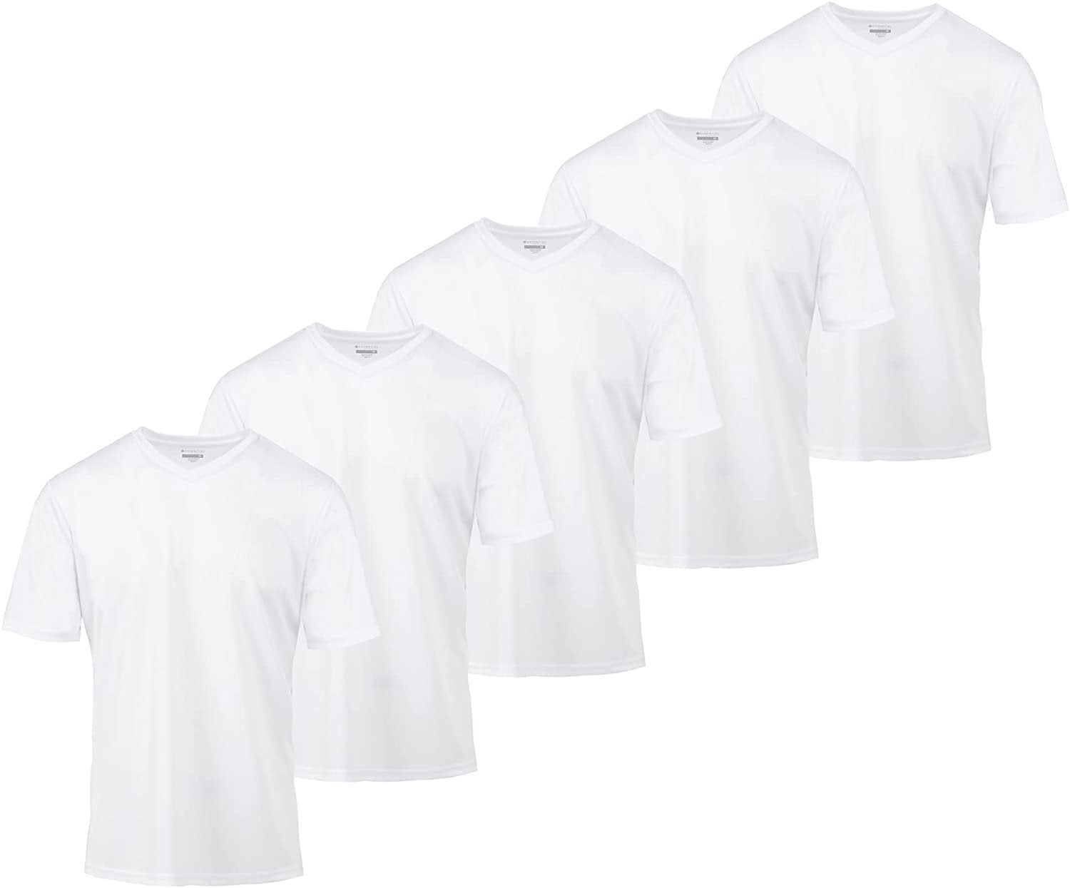 Mens Active T-Shirt - Quick-Dry Athletic Workout Training Stretch V ...