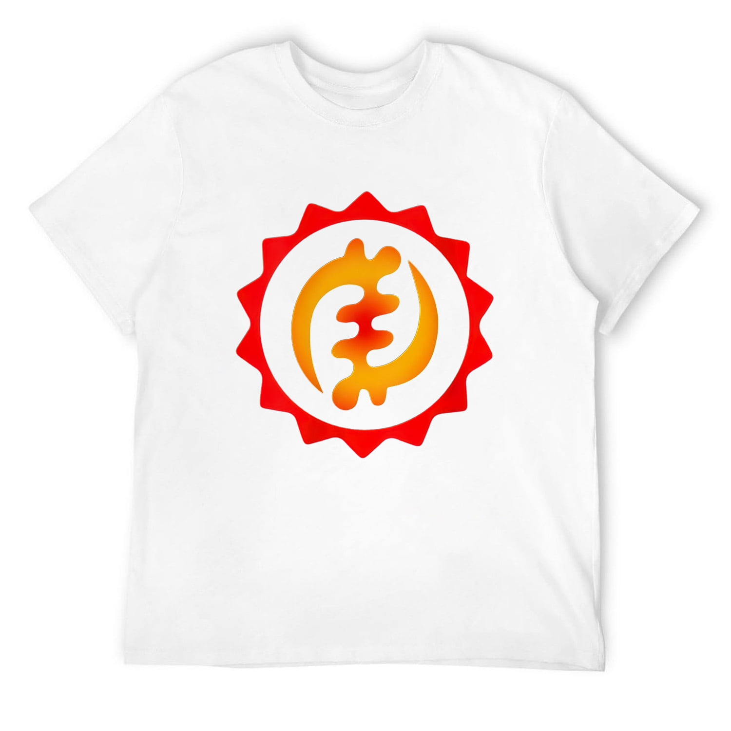 Mens Adinkra Symbols God Is King Nyame ohene Gift Adinkra Round Neck T ...