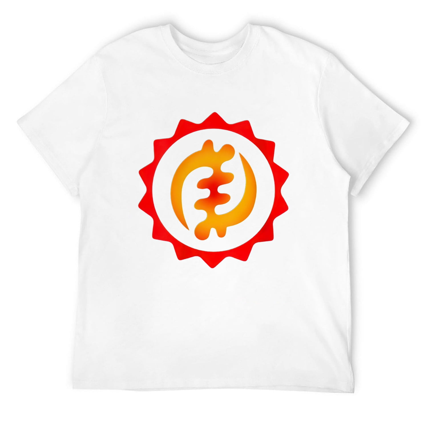 Mens Adinkra Symbols God Is King Nyame ohene Gift Adinkra Round Neck T ...