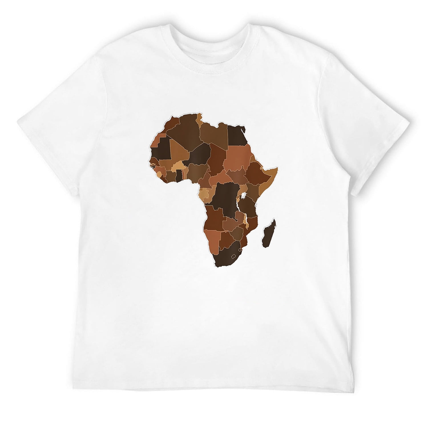 Mens Africa Complexions Map novelty Melanin Africa Map T-Shirt White X ...