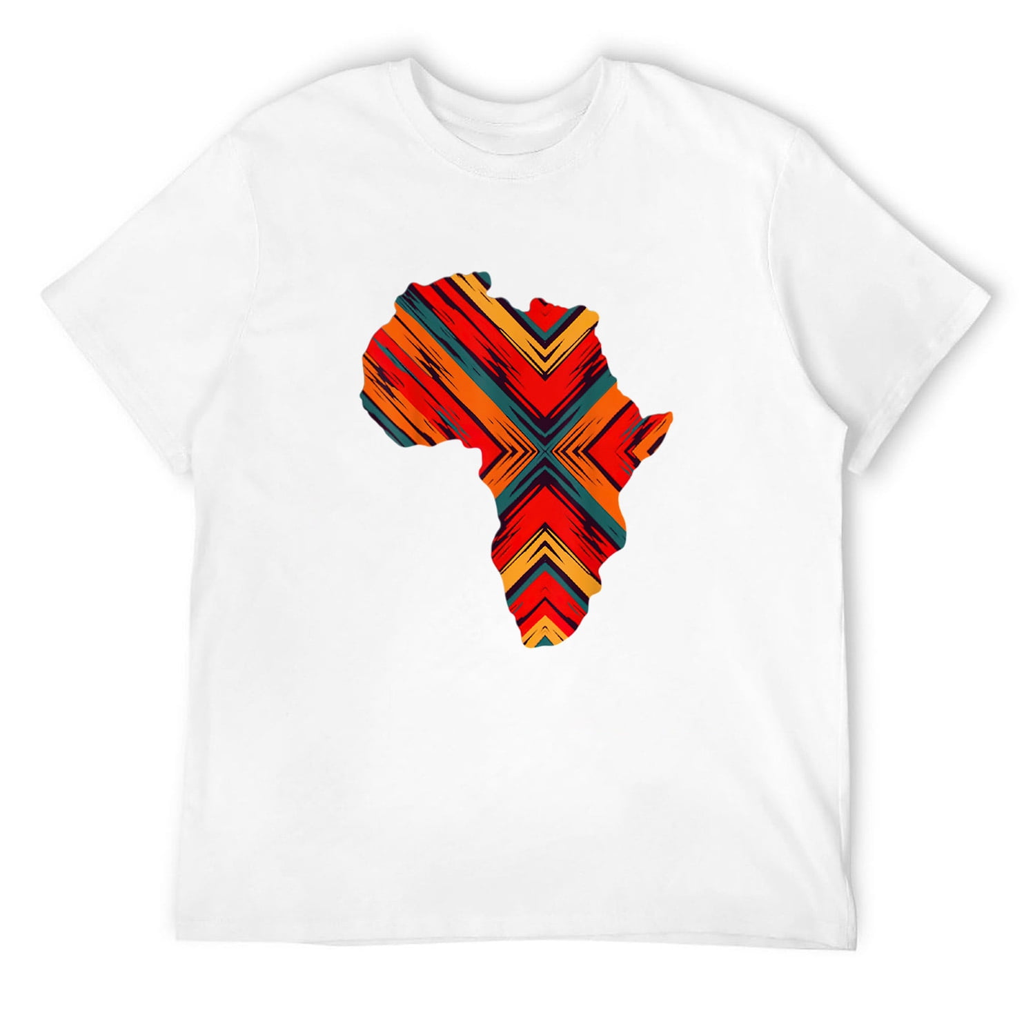 Mens Africa Map Design T-Shirt White Small - Walmart.com