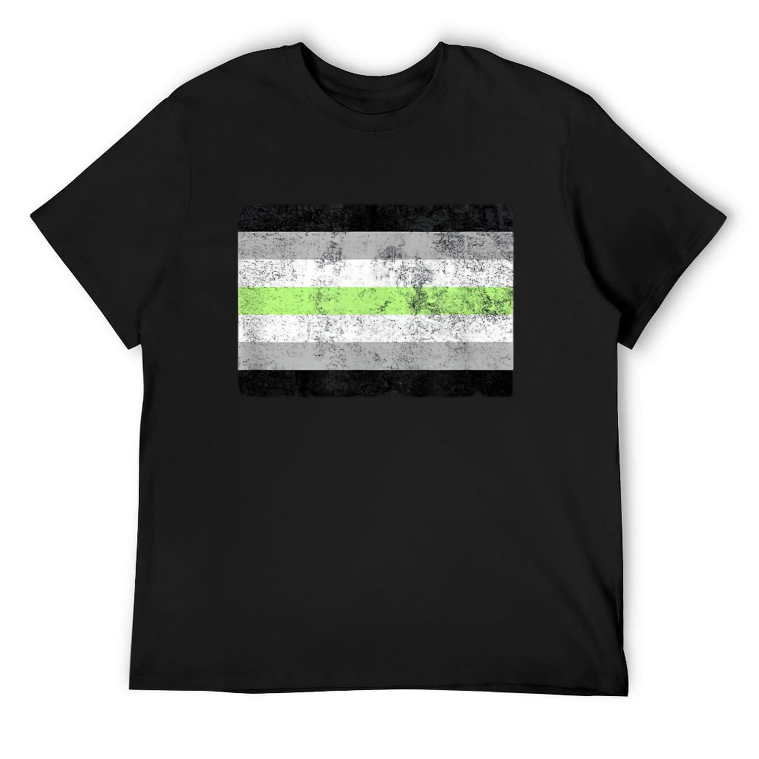 Mens Agender Pride Flag Identity Lgbt Non-Binary Graphic T-Shirt Black ...