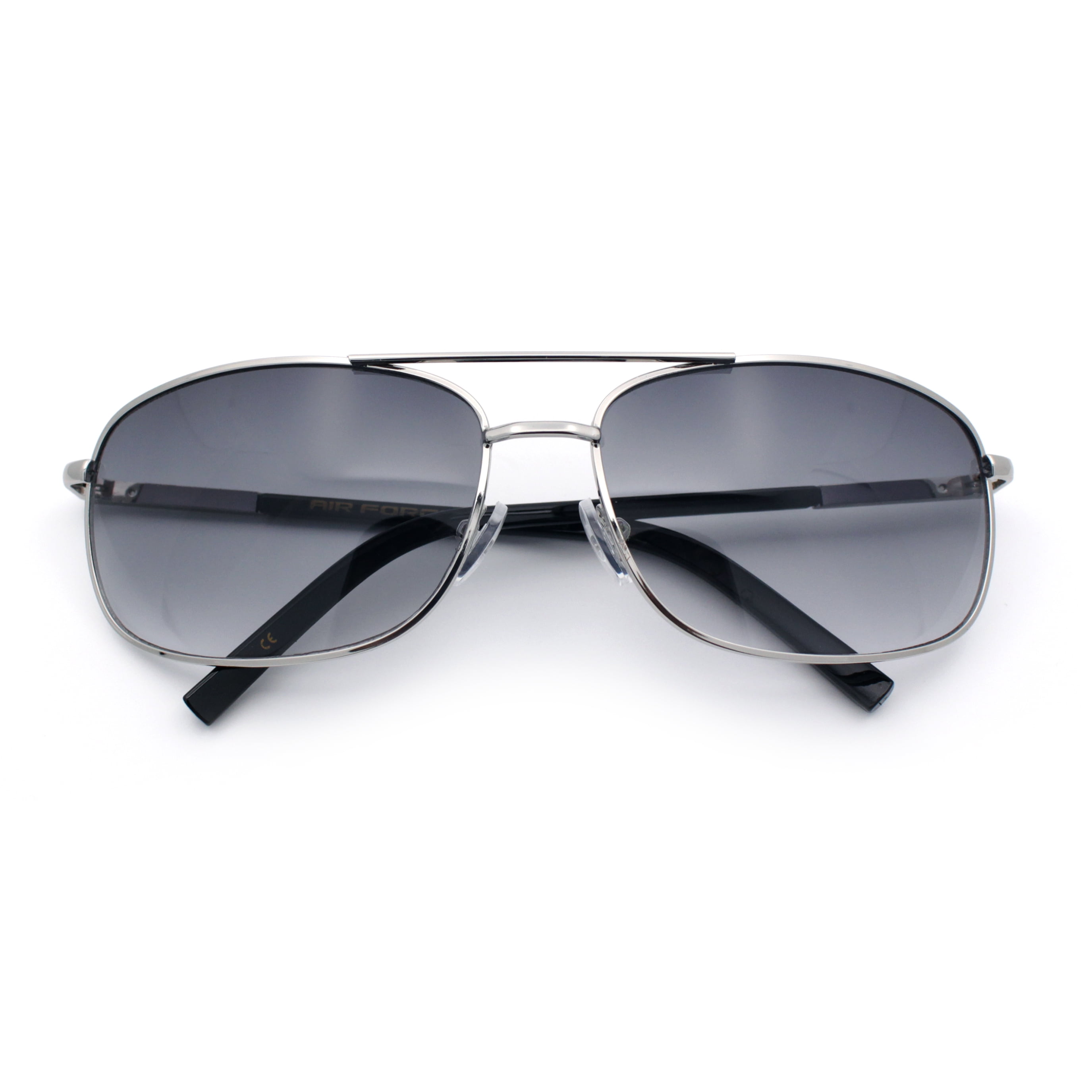 Mens Air Force Classic Narrow Rectangle Officer Cop Metal Rim ...