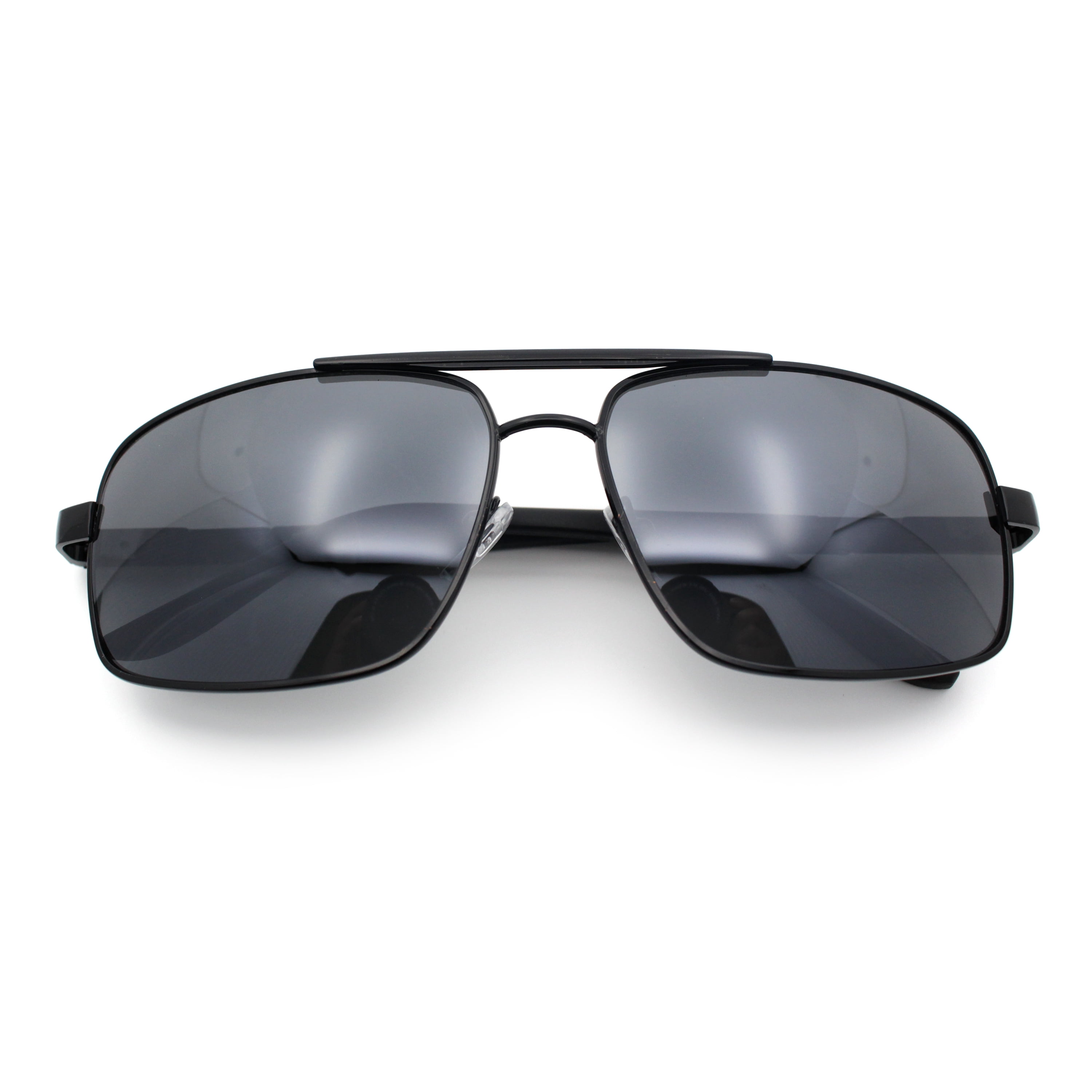 Mens Air Force Rectangular Metal Rim Officer 90s Manly Sunglasses All ...