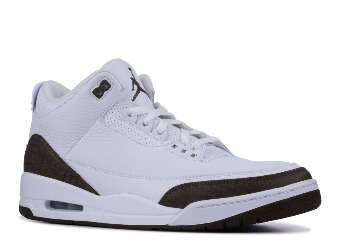 Mens Air Jordan Retro 3 III Mocha White Dark Mocha Chrome 136064-122 ...