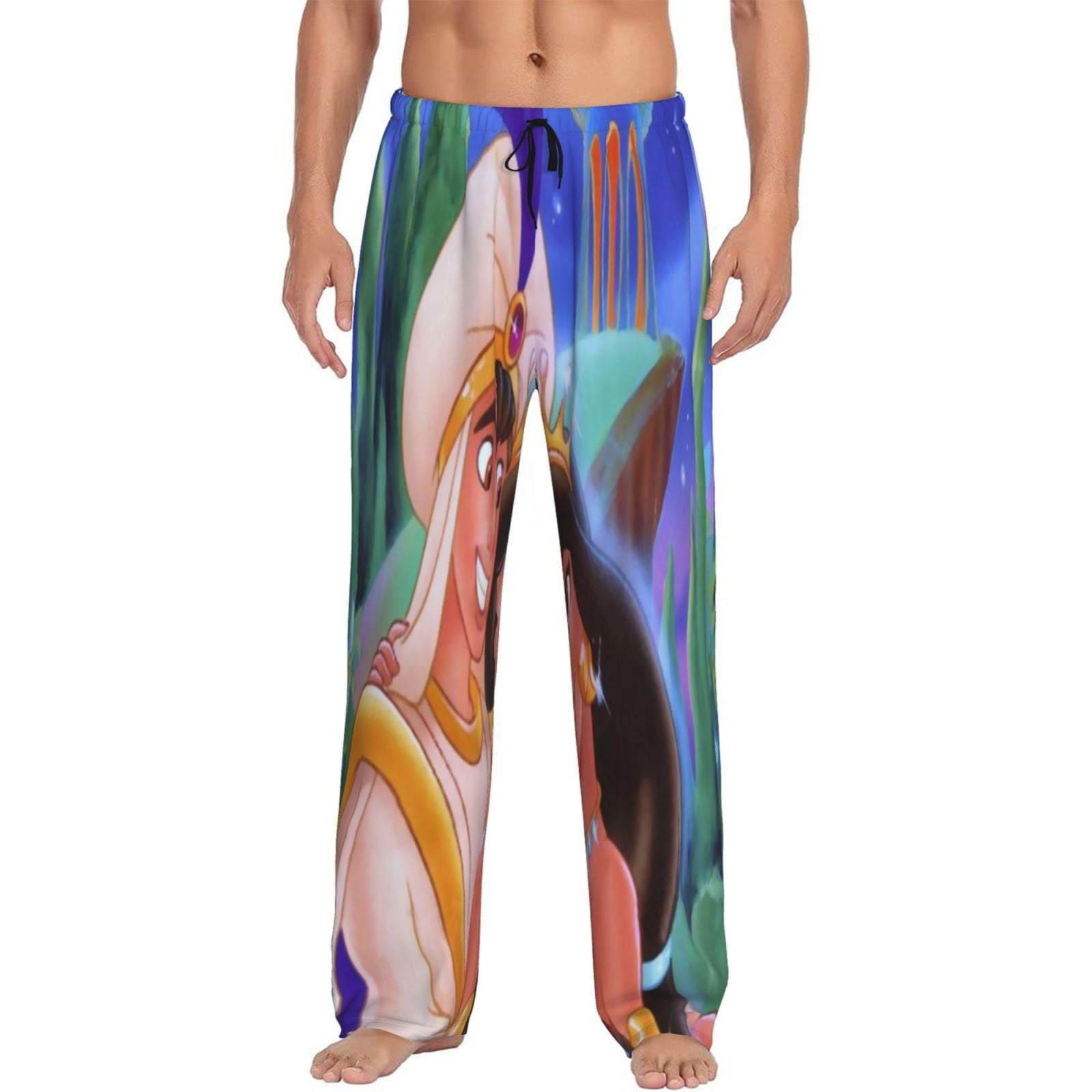 Mens Alad-di Gen-ie Pajama Pants Soft Lightweight Pajama Pants Cartoon ...