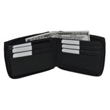 Mens All around zipper wallet with an outside ID window and 9 credit ...