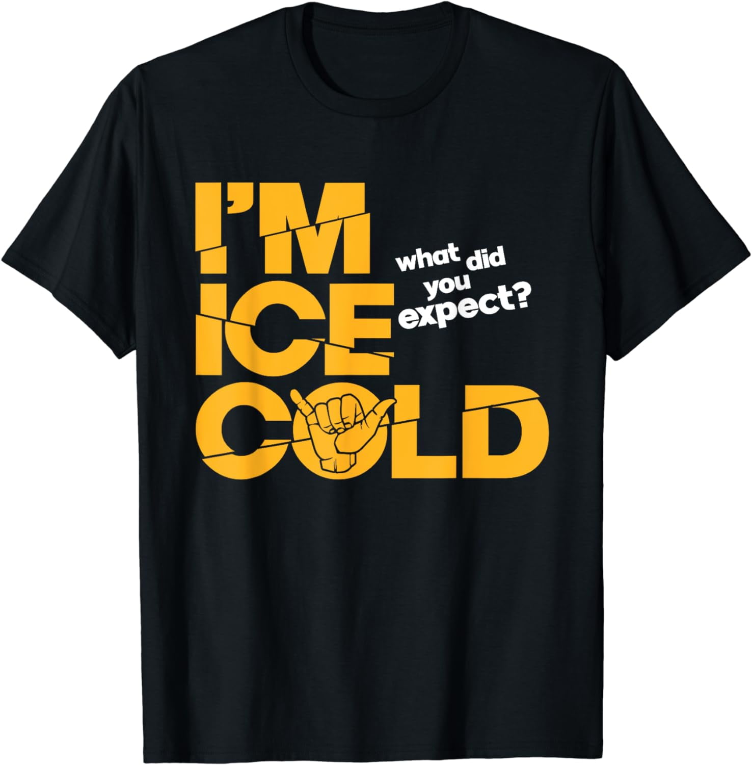 Mens Alpha African Fraternity I'm Ice Cold 1906 Hand Sign T-Shirt ...