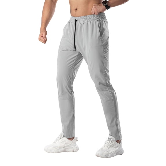 Mens Athletic Joggers Lightweight Gym Sweatpants Workout Track Pants ...