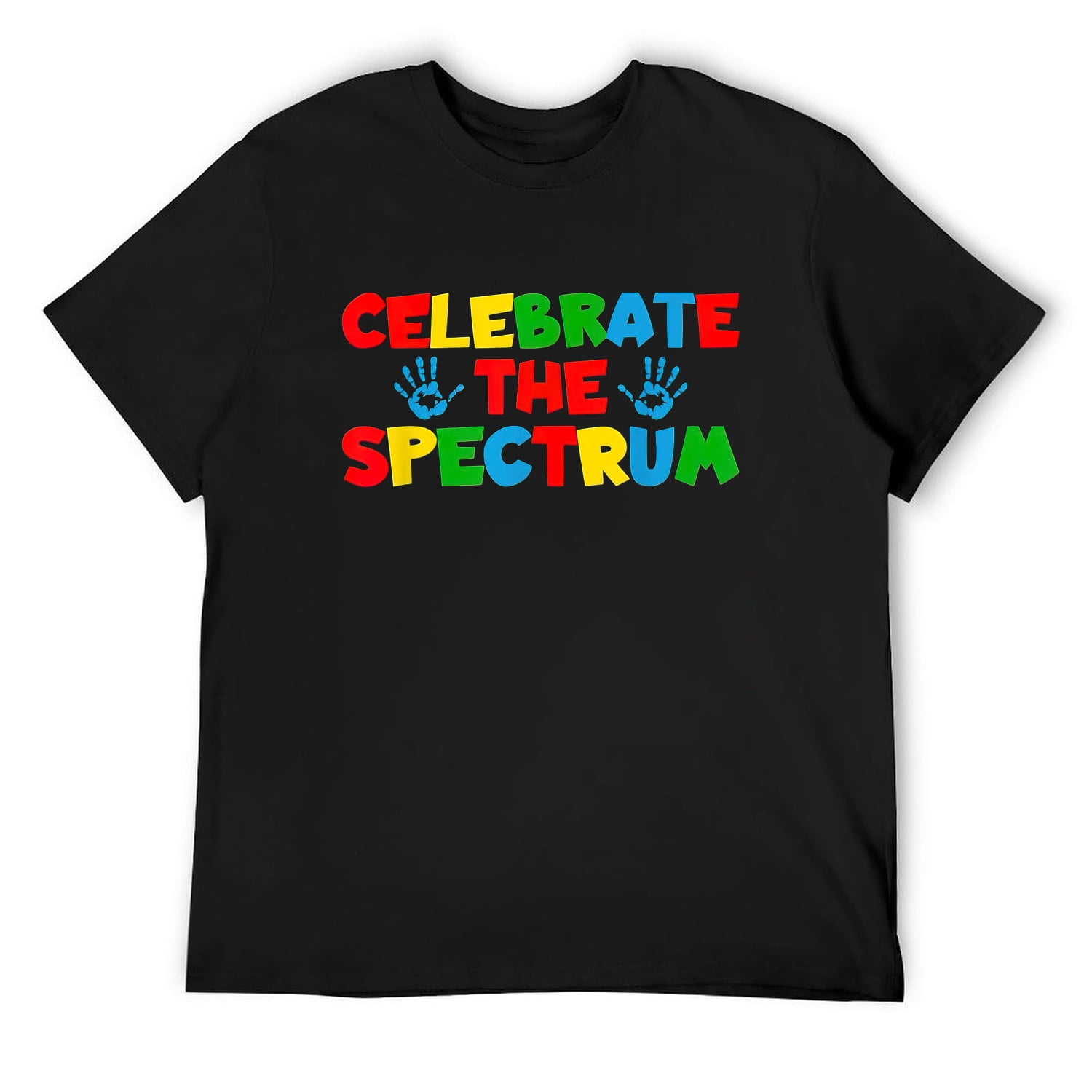 Mens Autism Awareness Teacher Mom Celebrate The Spectrum T-Shirt Black ...